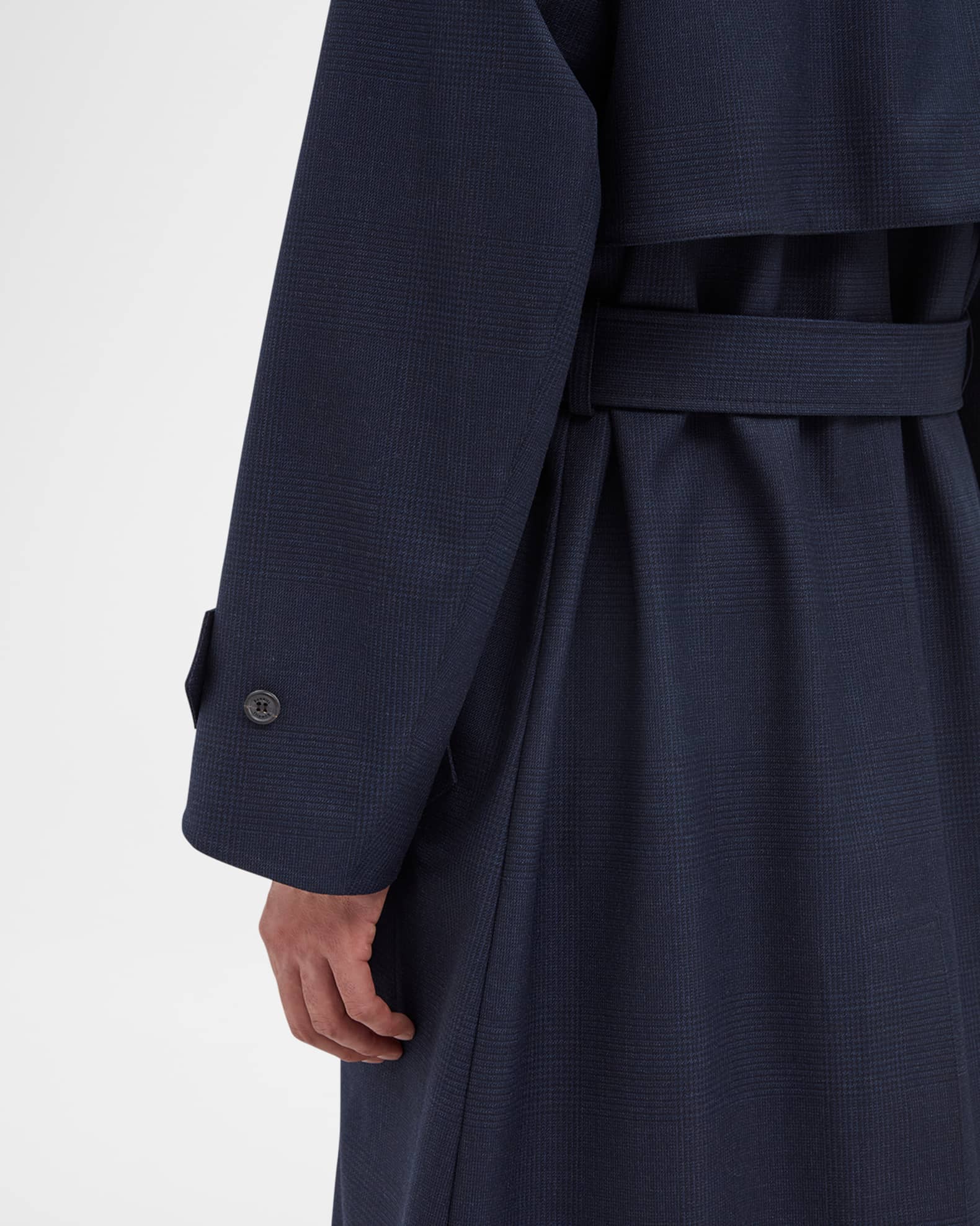 dunhill Men's Bonded Wool Trench Coat | Neiman Marcus