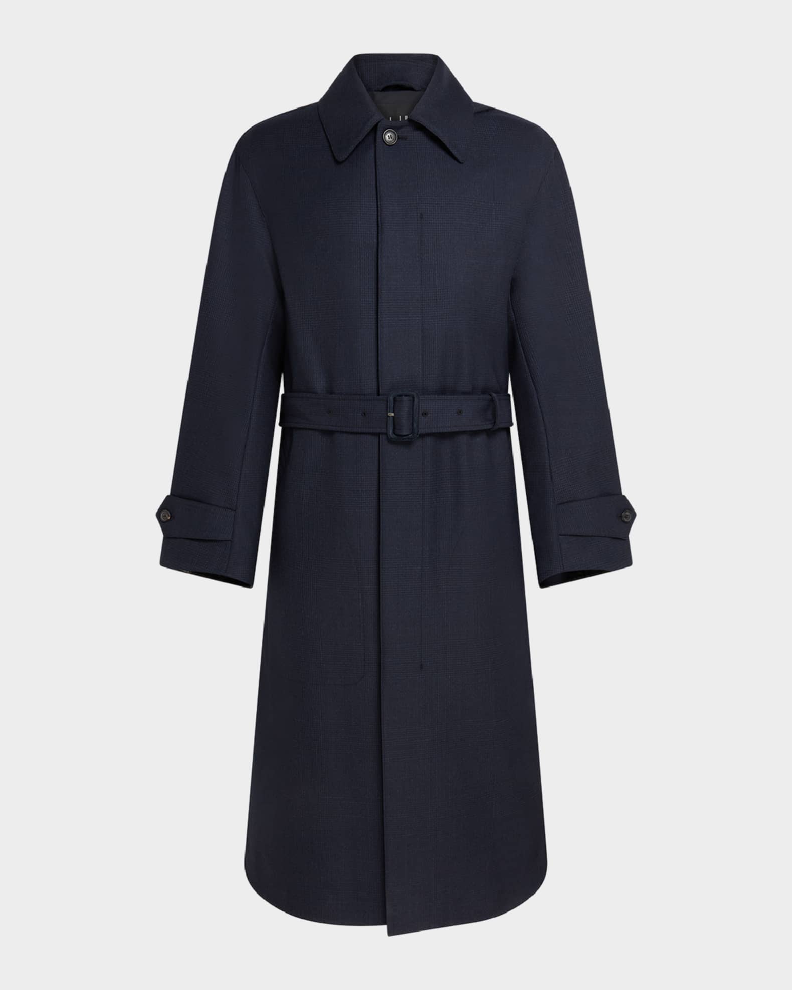 dunhill Men's Bonded Wool Trench Coat | Neiman Marcus