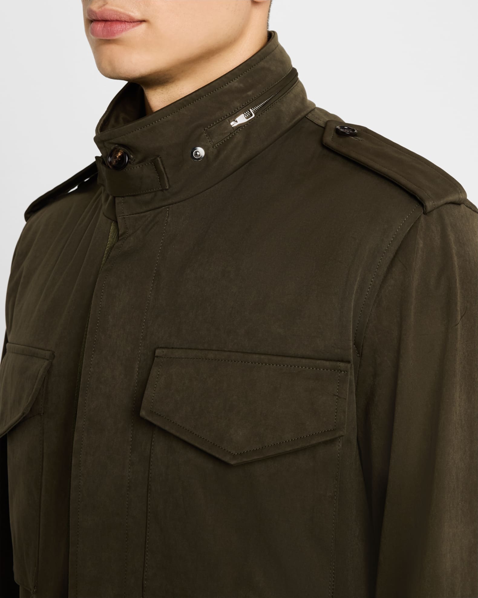 dunhill Men's Technical Field Jacket | Neiman Marcus