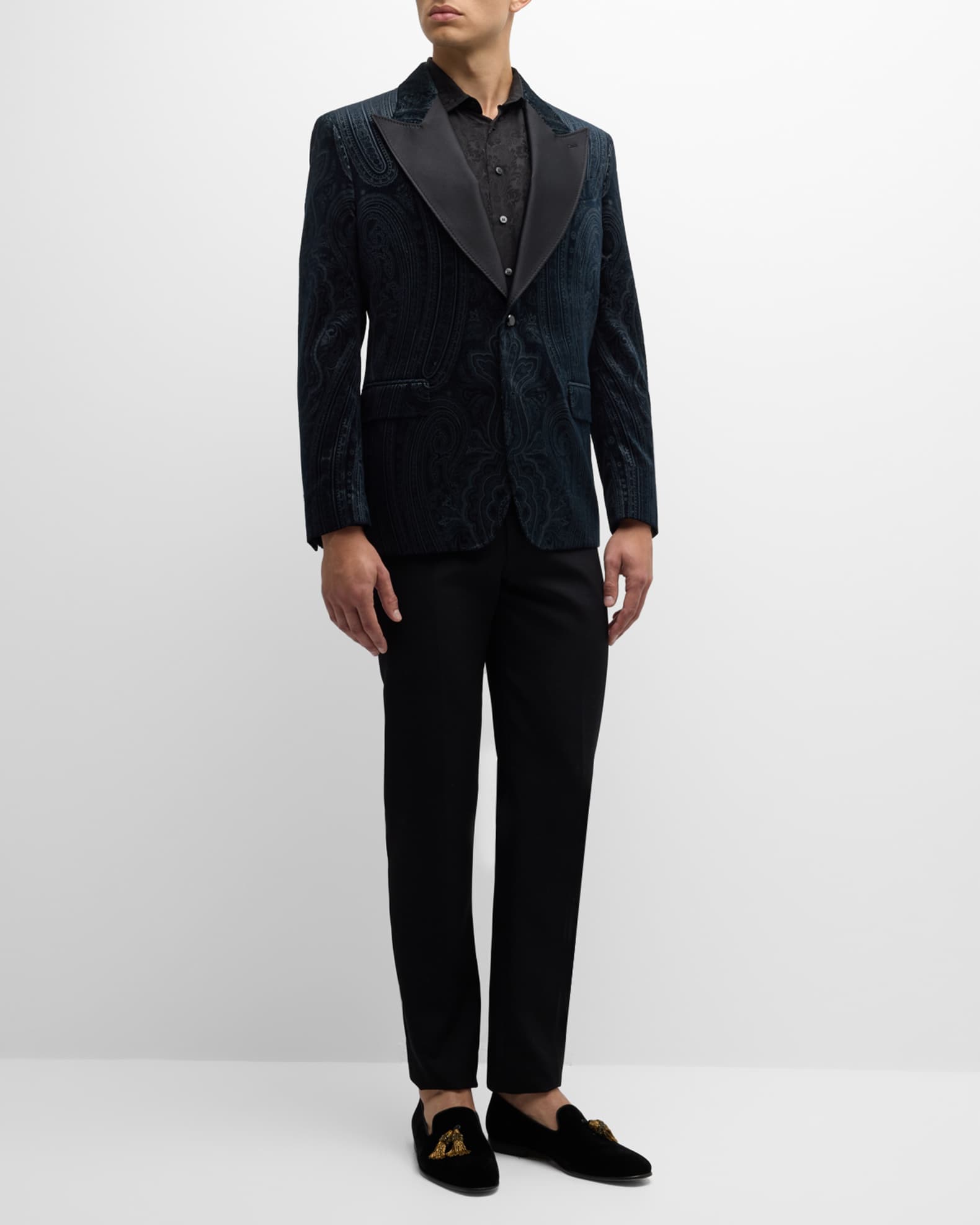 Etro Men's Paisley Velvet Evening Jacket | Neiman Marcus