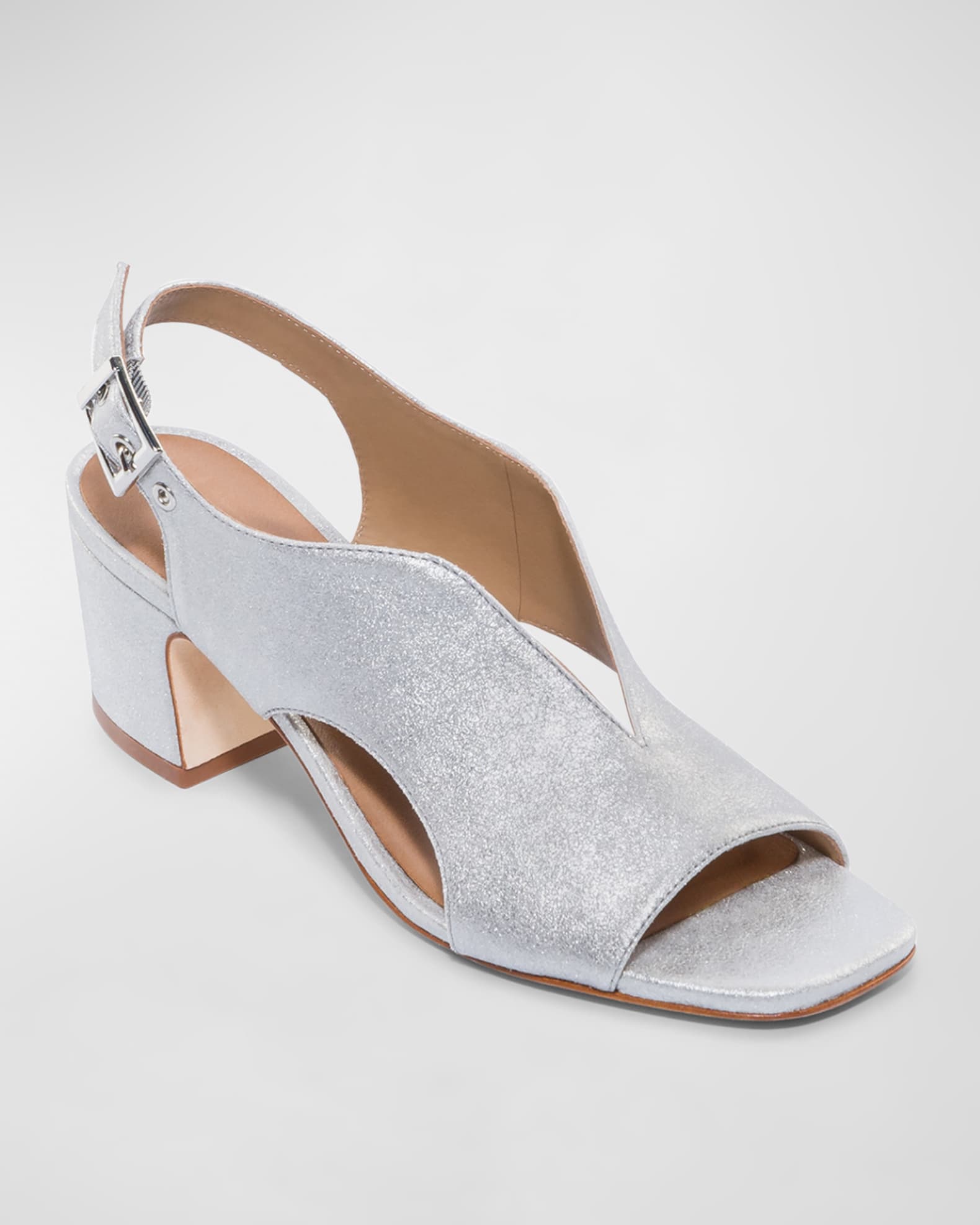 Bernardo Bedford Metallic Slingback Sandals | Neiman Marcus