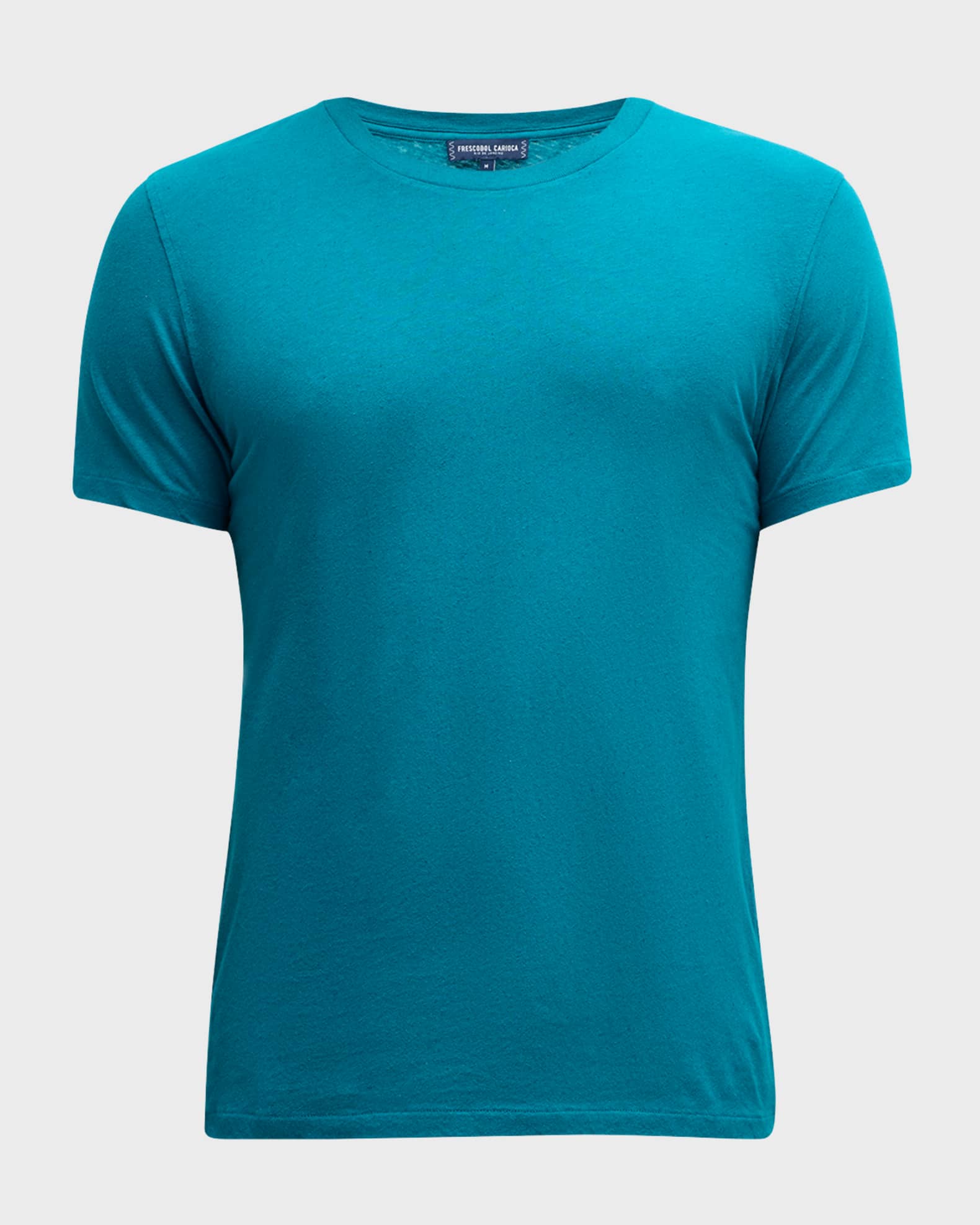Frescobol Carioca Men's Lucio Cotton and Linen Crewneck T-Shirt ...