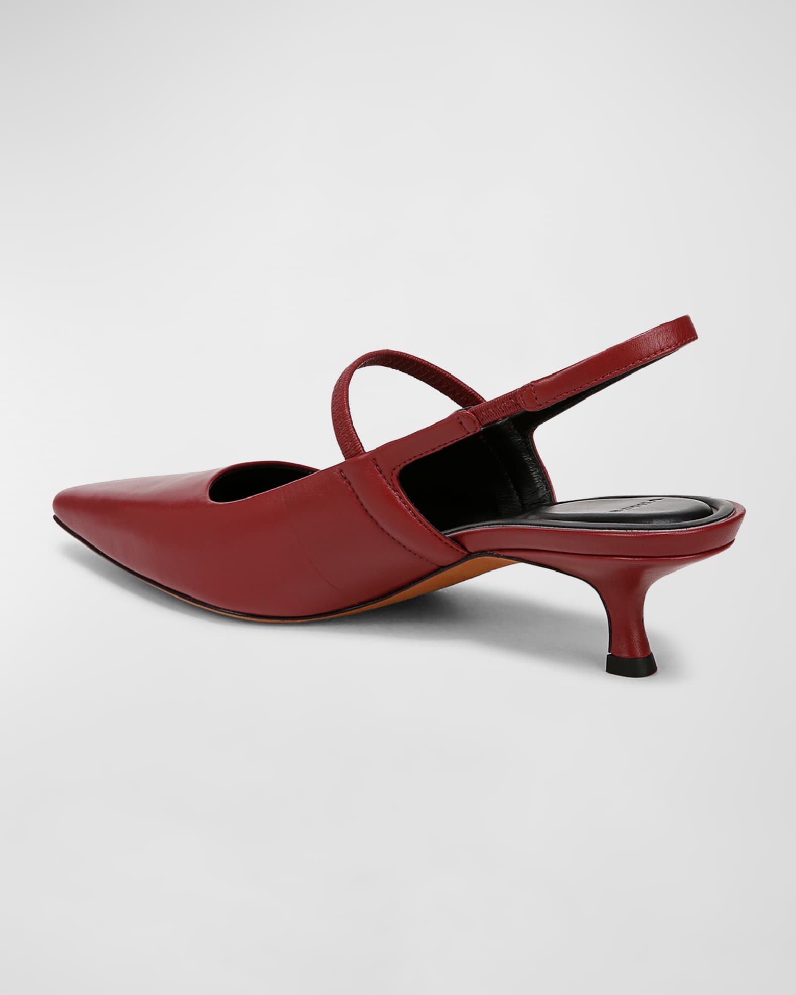 Vince Slingback Pointed Leather Sandals | Neiman Marcus