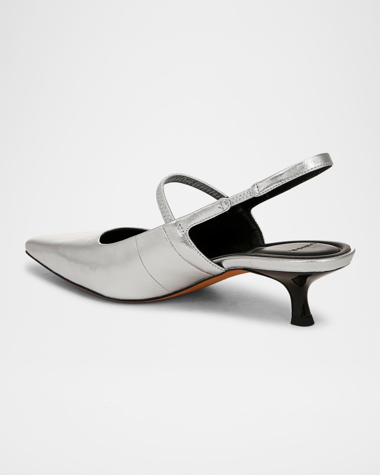 Vince Metallic Slingback Ballerina Pumps | Neiman Marcus