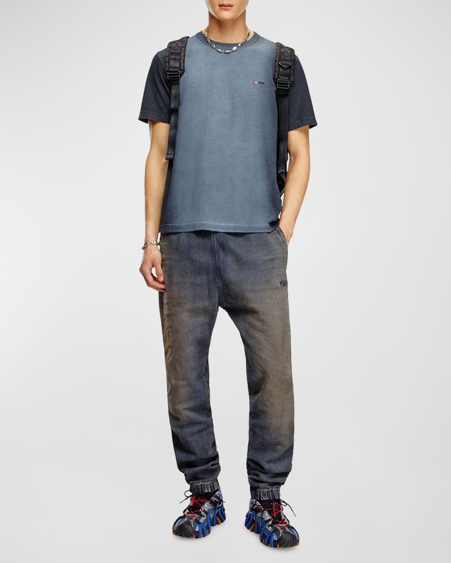Diesel Men's Sprayed Cotton Jersey T-Shirt | Neiman Marcus