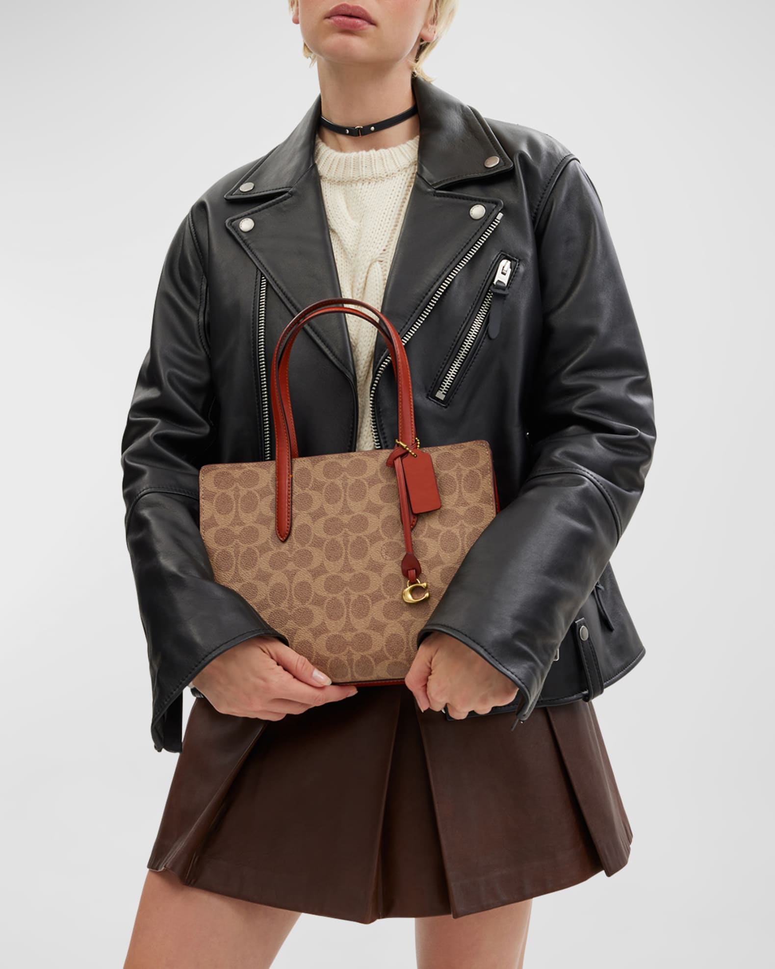 Coach Carter 28 Signature Coated Canvas Tote Bag | Neiman Marcus