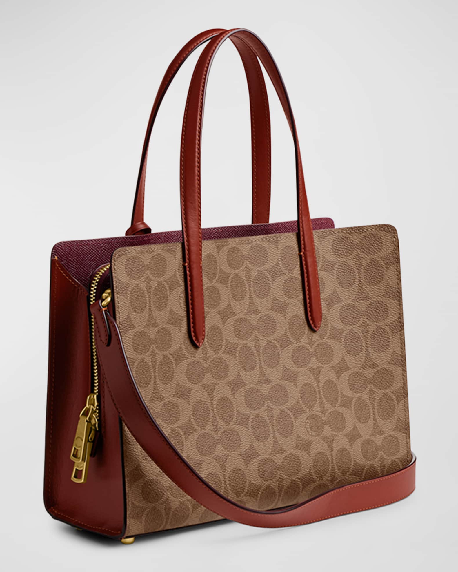 Coach Carter 28 Signature Coated Canvas Tote Bag | Neiman Marcus