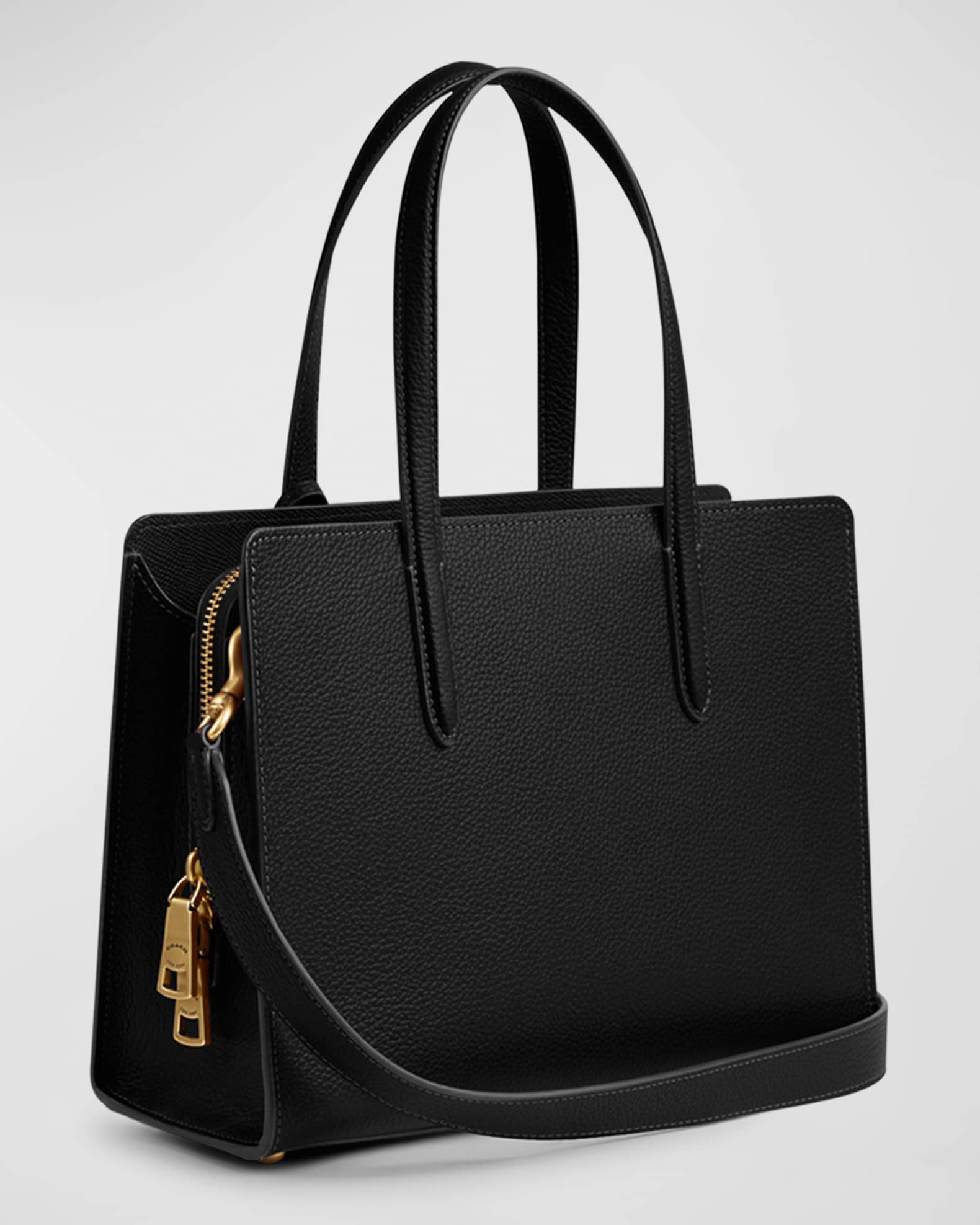 Coach Carter 28 Pebble Leather Shoulder Bag | Neiman Marcus
