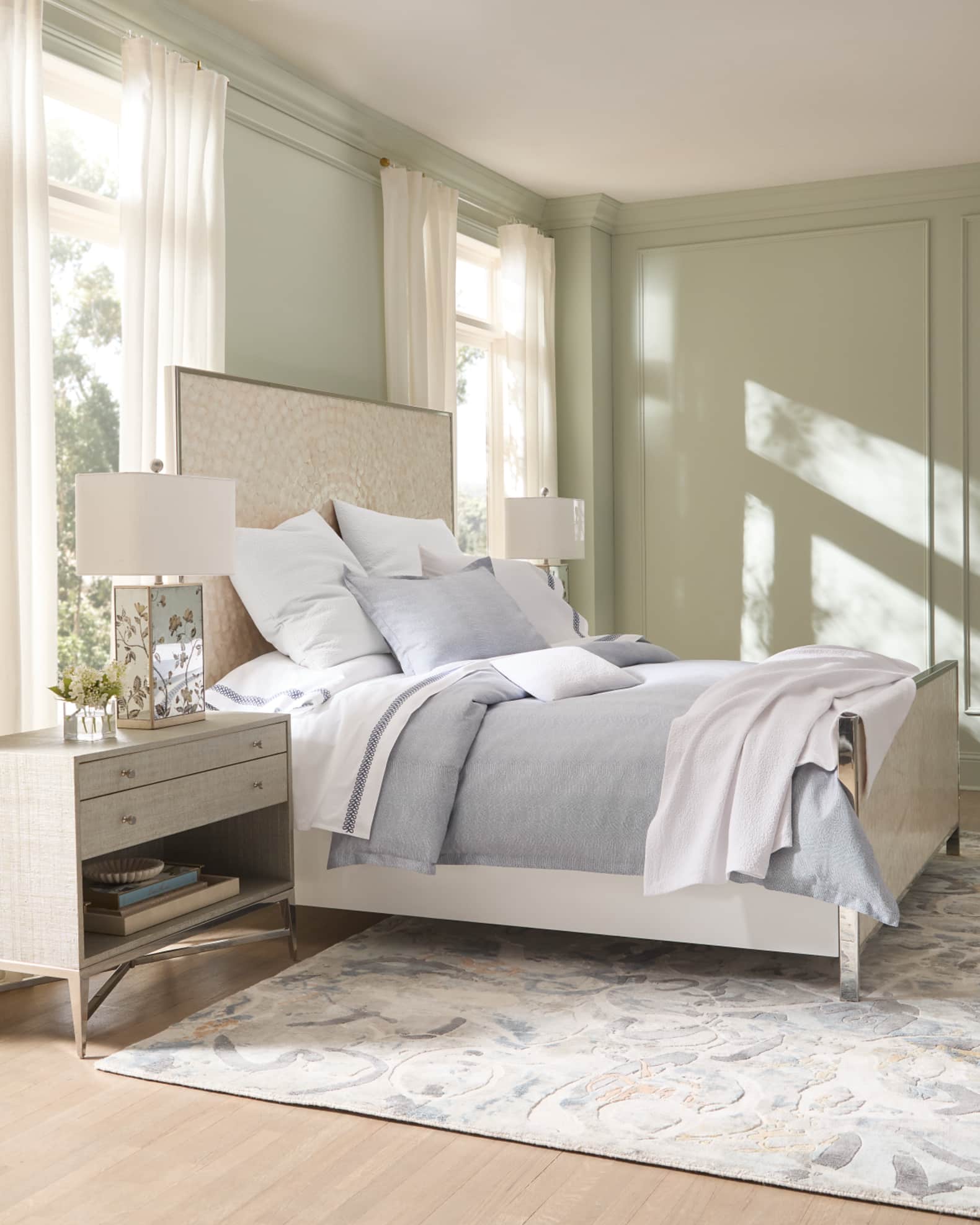 Matouk Schumacher Jasper Full/Queen Duvet Cover | Neiman Marcus