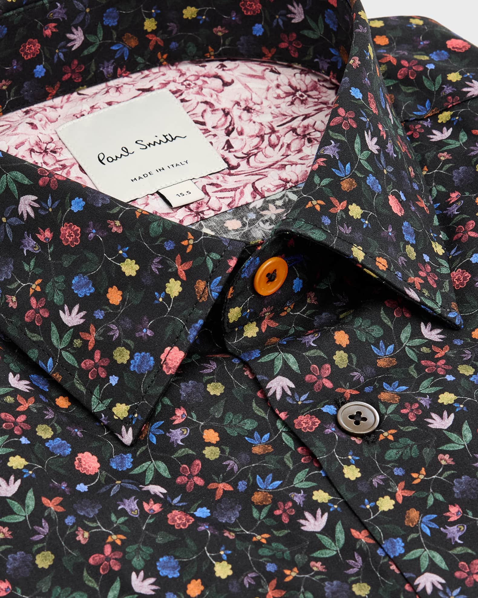 Paul Smith Men's Cotton Floral Dress Shirt | Neiman Marcus
