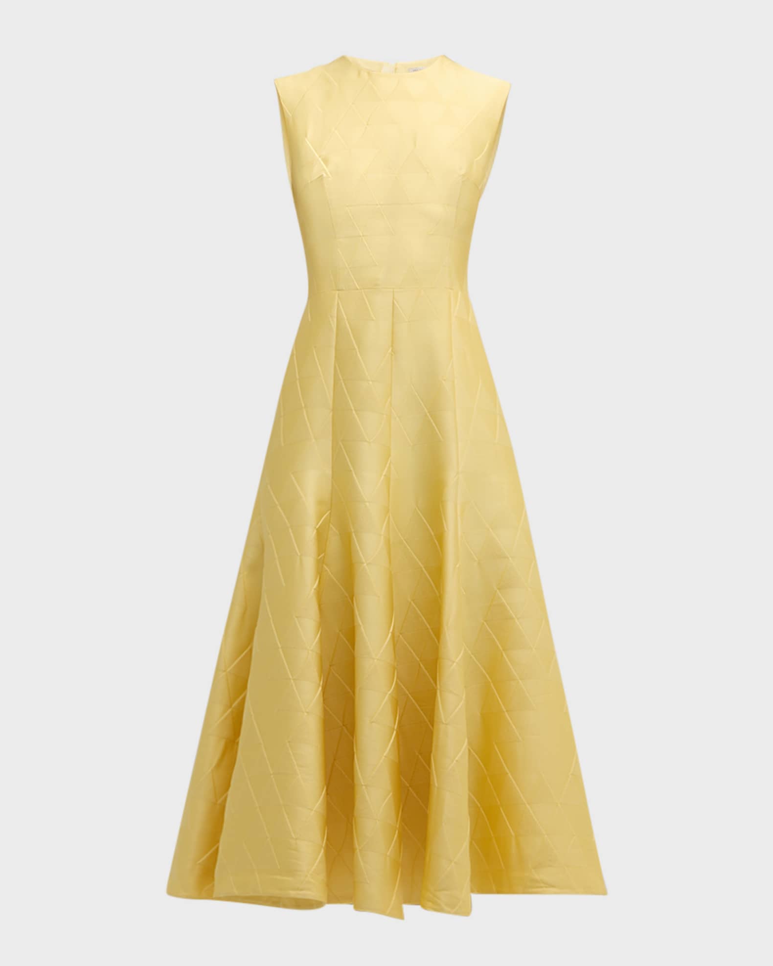 Emilia Wickstead Dellah Geometric Jacquard Sleeveless Midi Dress ...