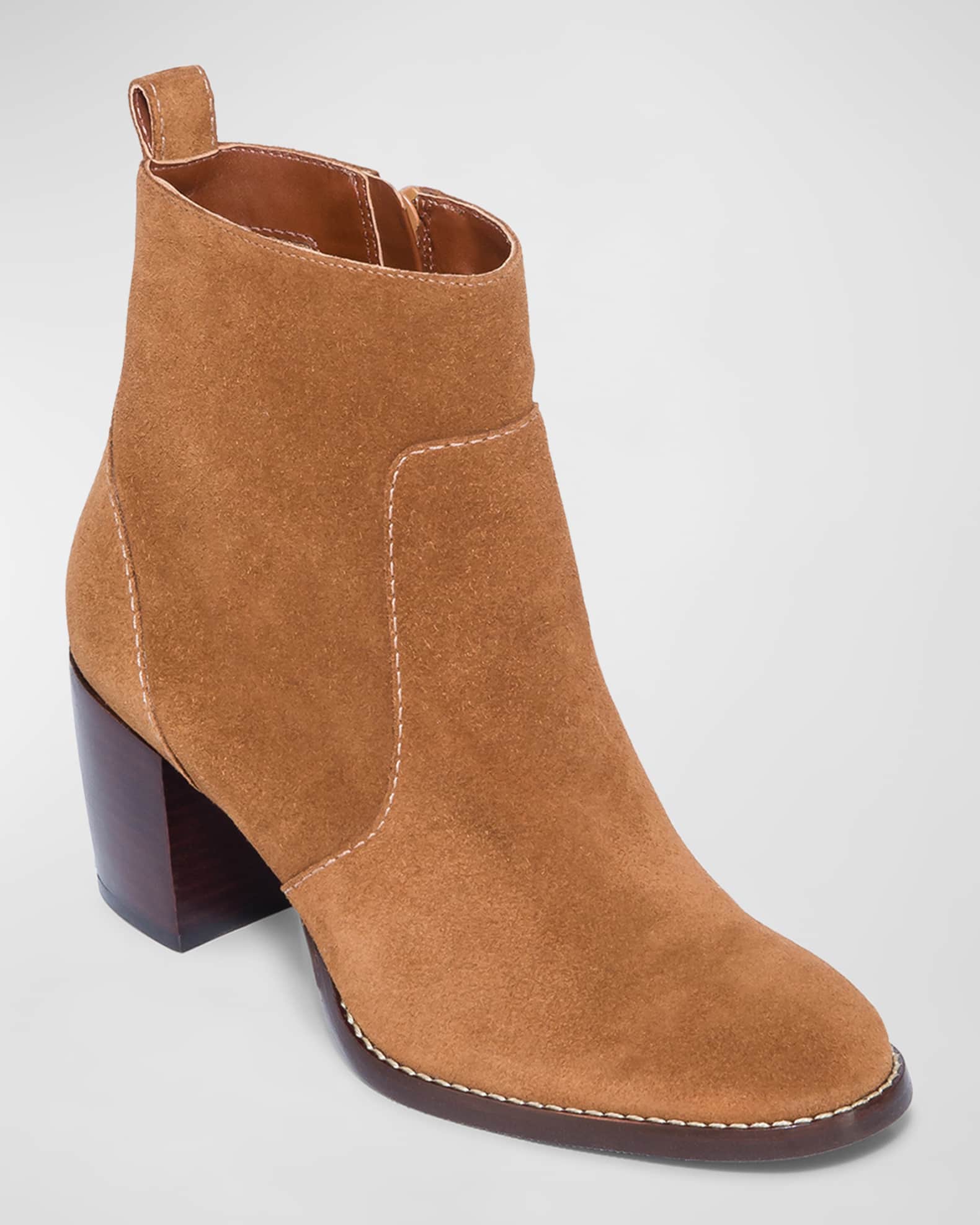 Bernardo Norwich Suede Ankle Booties | Neiman Marcus