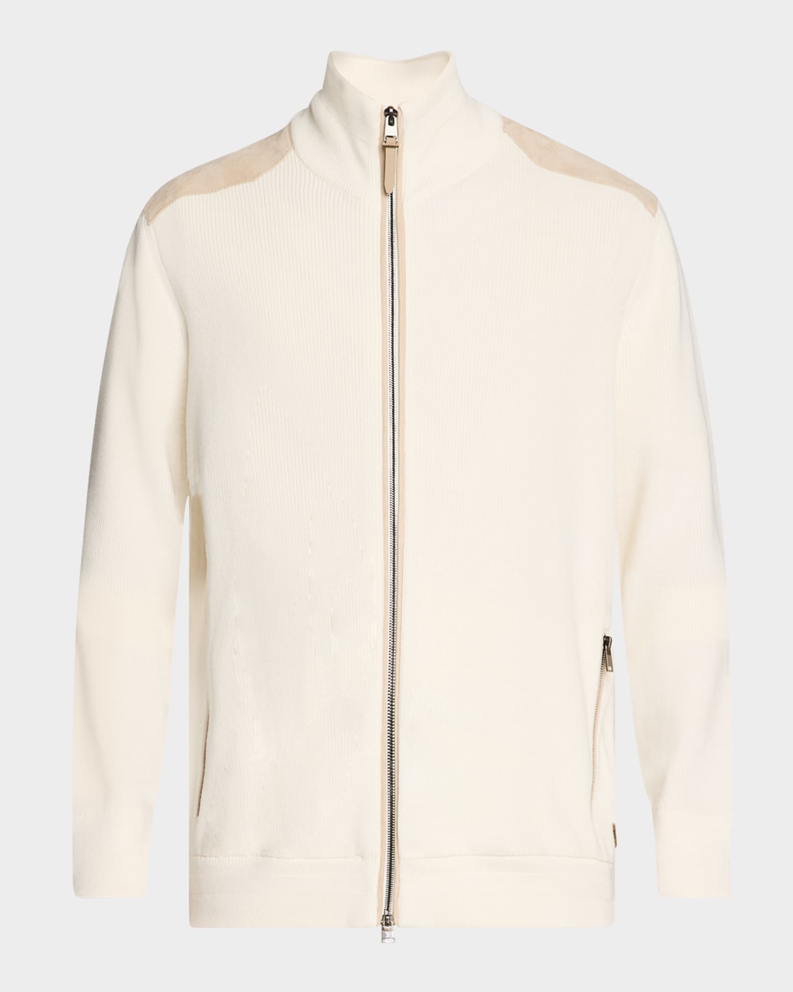BOSS Camel Men's Dattero Full-Zip Sweater Jacket | Neiman Marcus