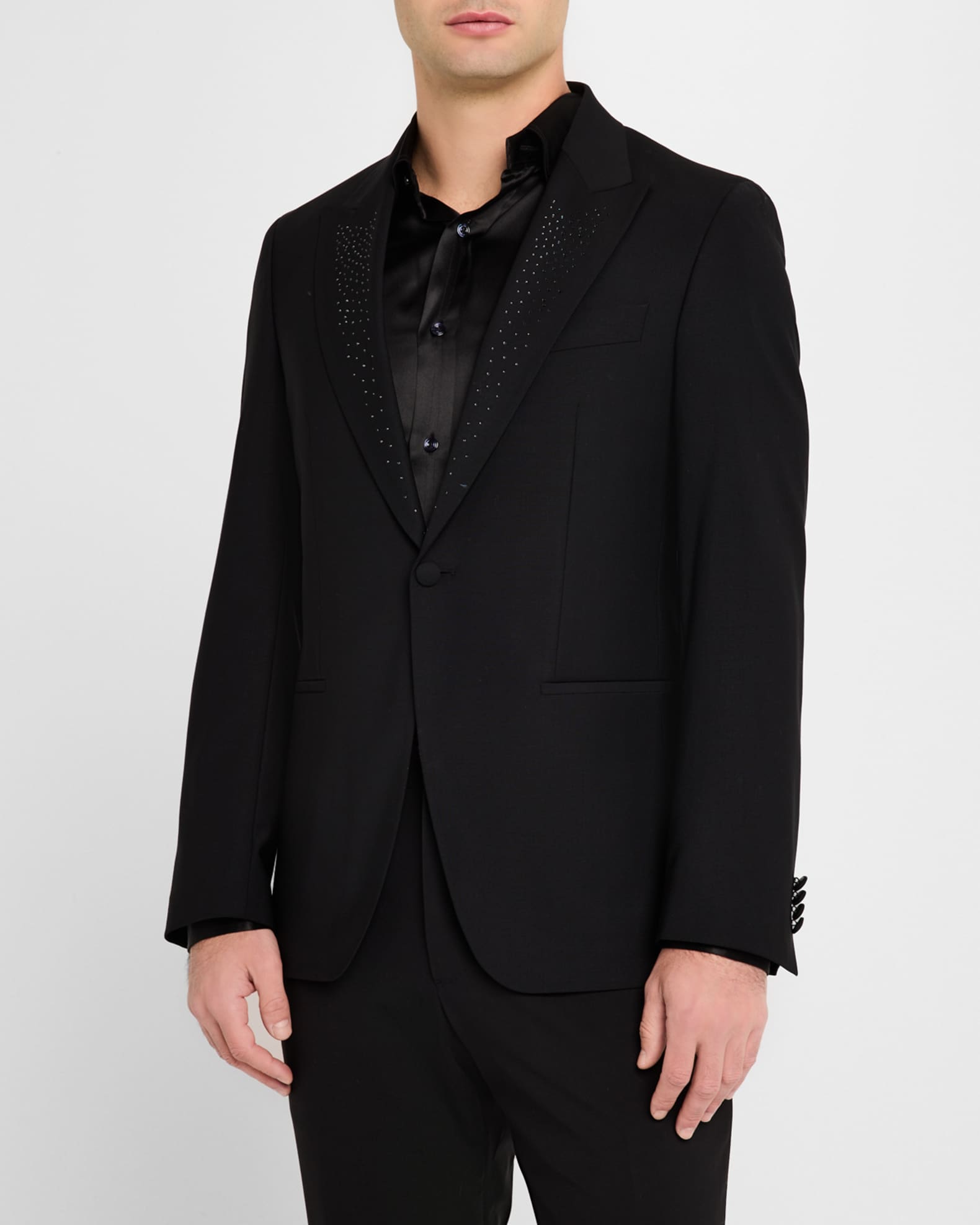 BOSS Men's Hutson Crystal-Lapel Tuxedo Jacket | Neiman Marcus