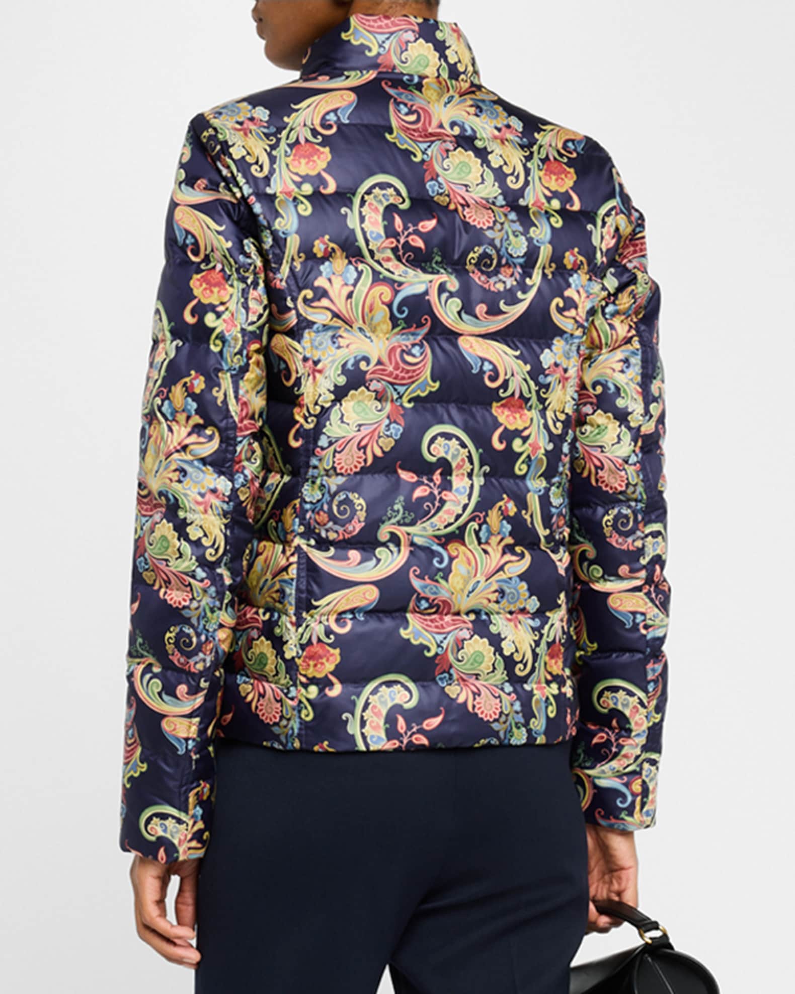 Etro Enchanted Floral Puffer Jacket | Neiman Marcus