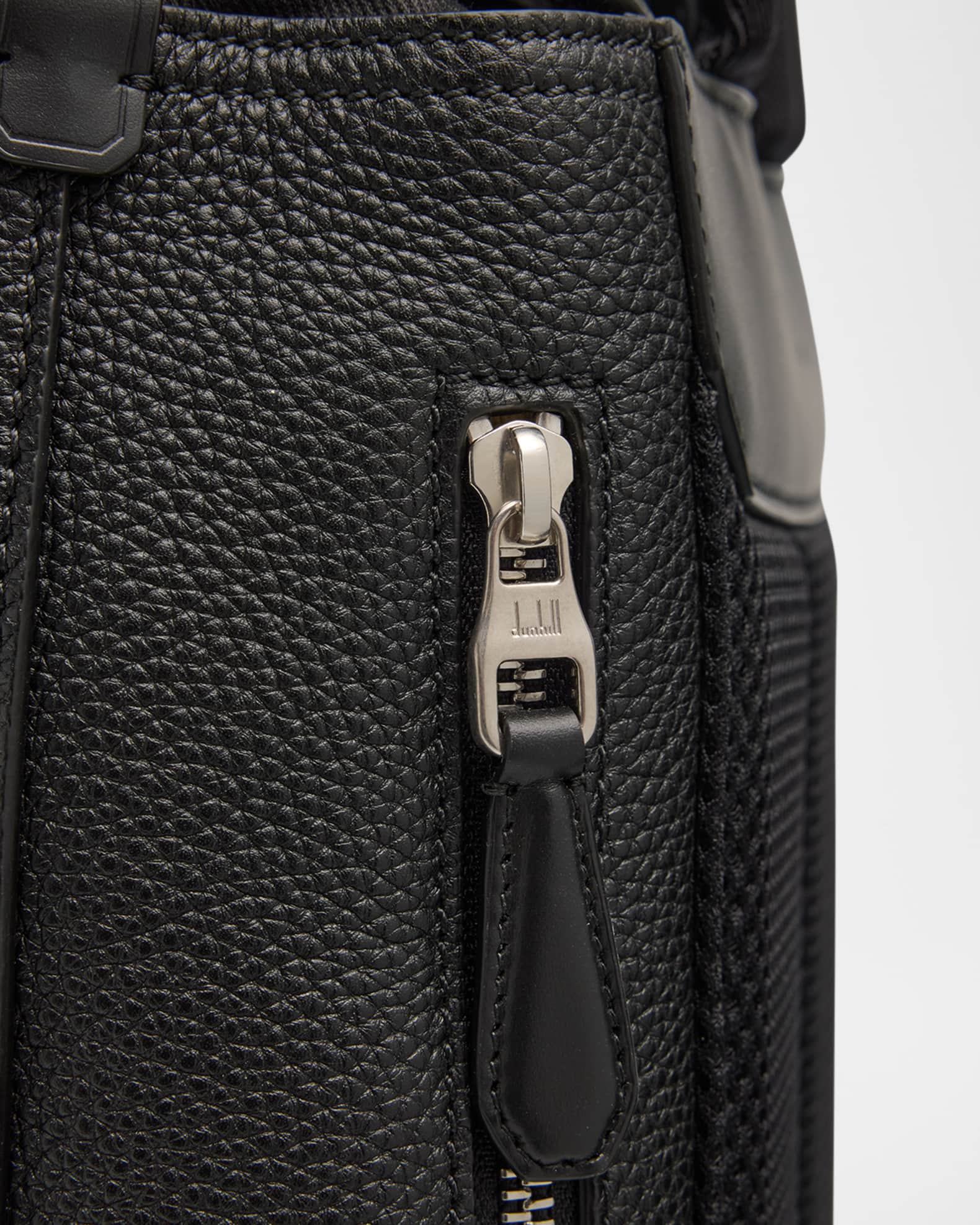 dunhill Men's 1893 Harness Flap Leather Backpack | Neiman Marcus