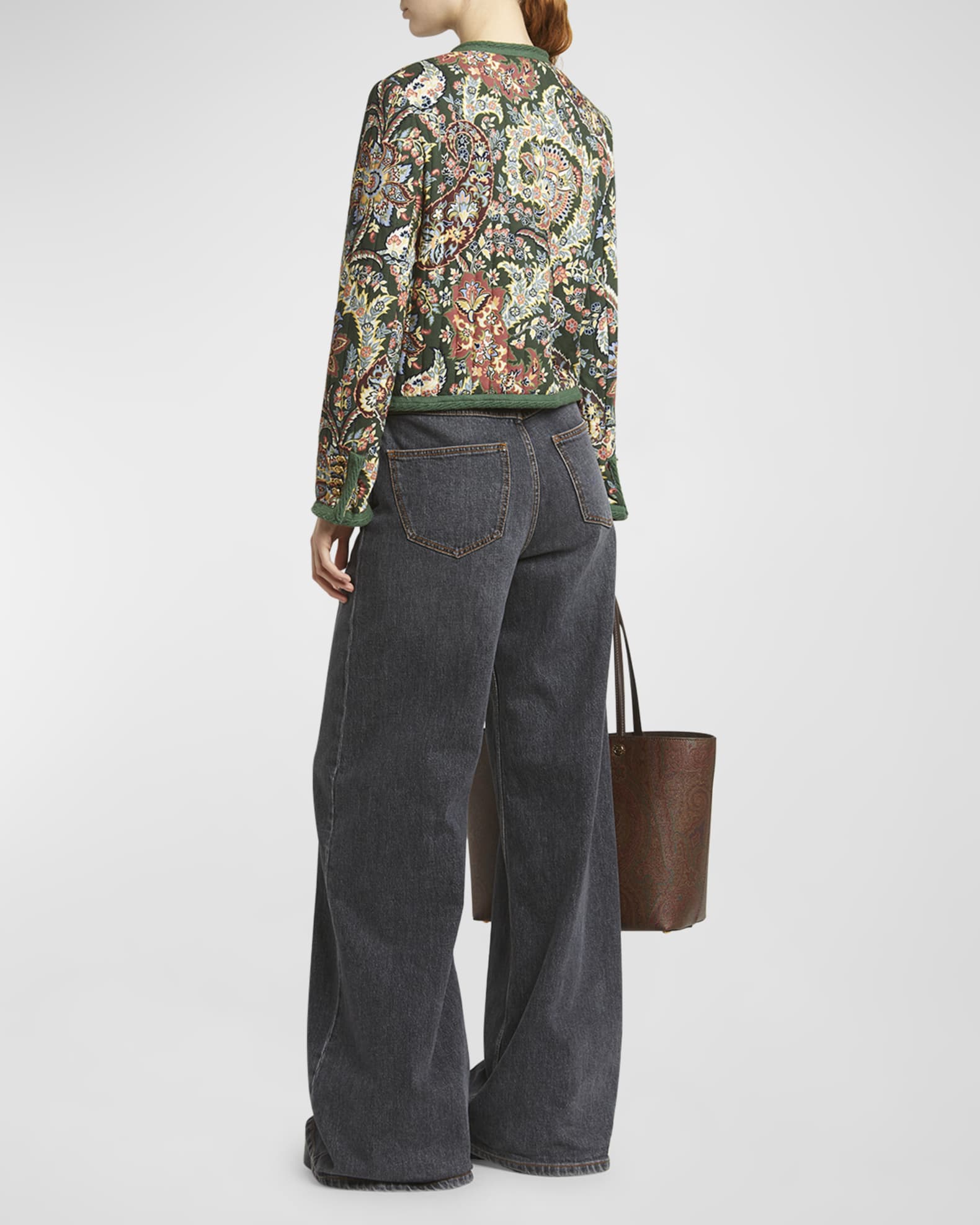 Etro Blossom Paisley Quilted Jacket | Neiman Marcus