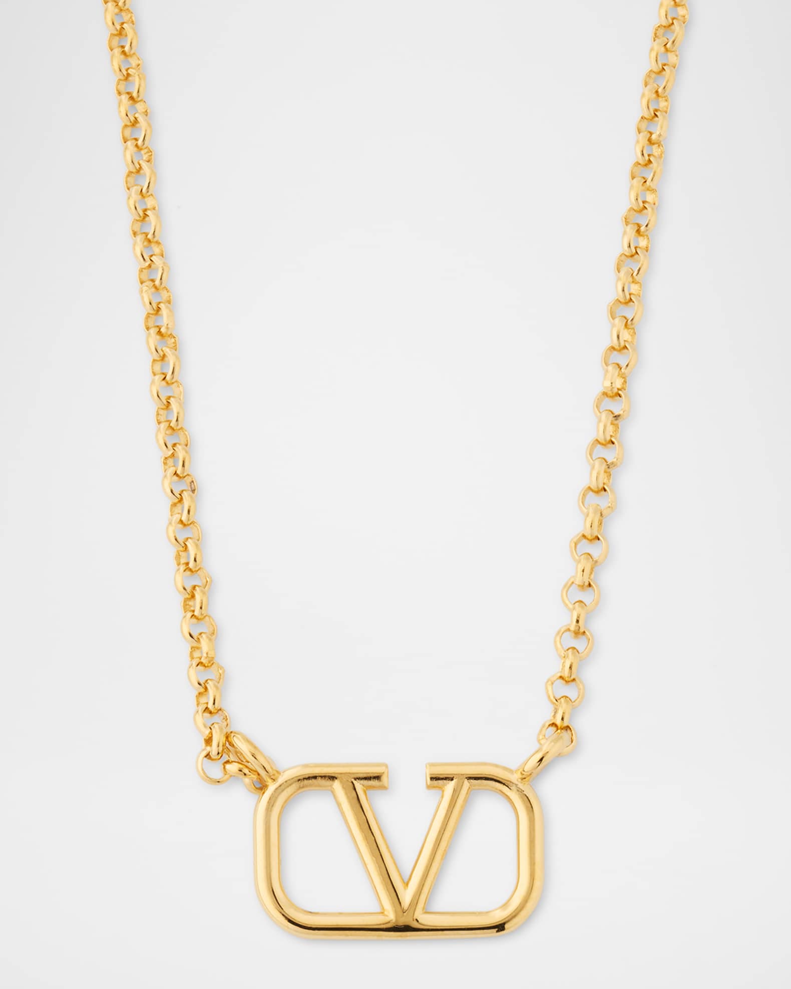 Valentino Garavani VLogo Signature Pendant Necklace | Neiman Marcus