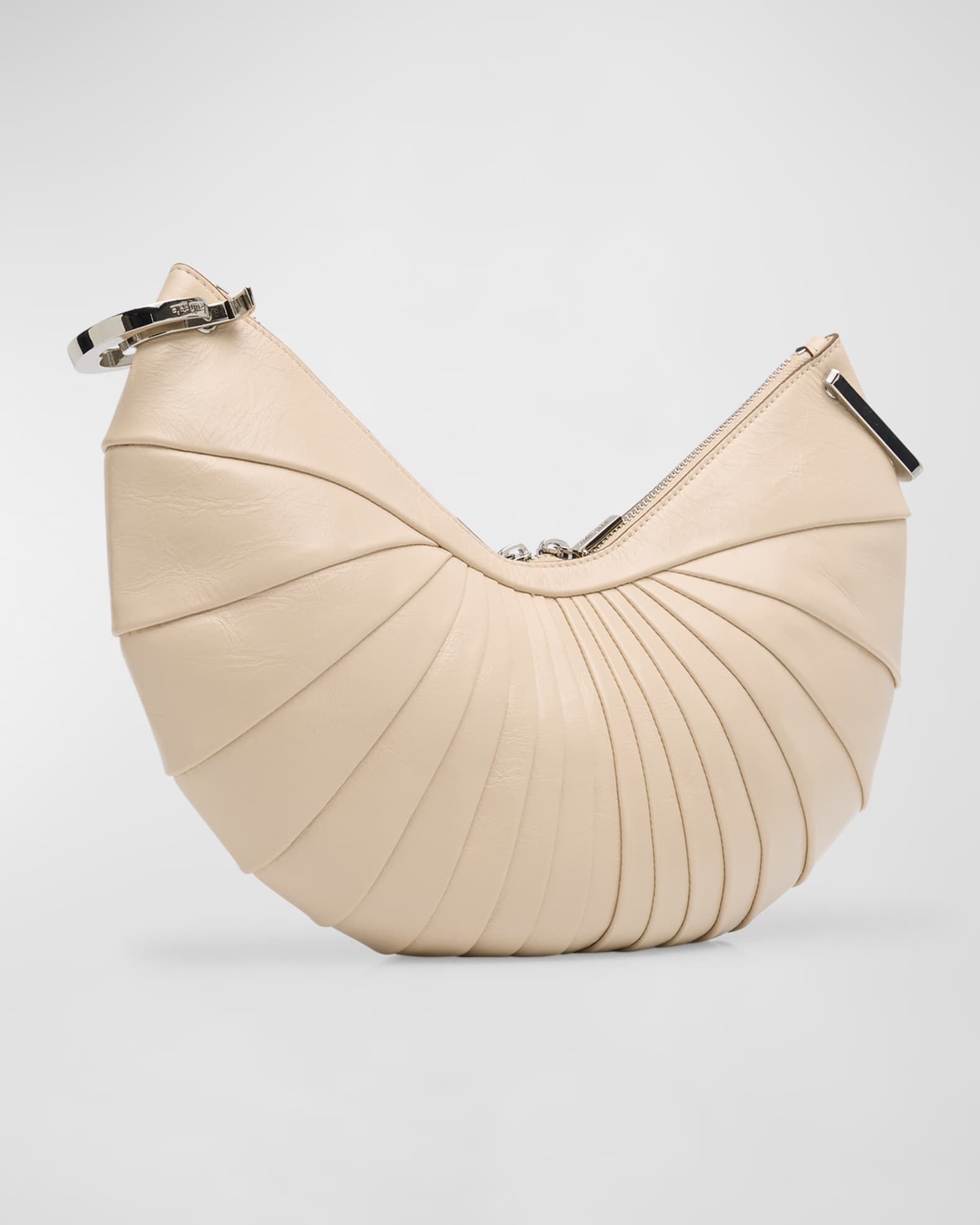 Cult Gaia Ubah Shell Leather Clutch Bag | Neiman Marcus