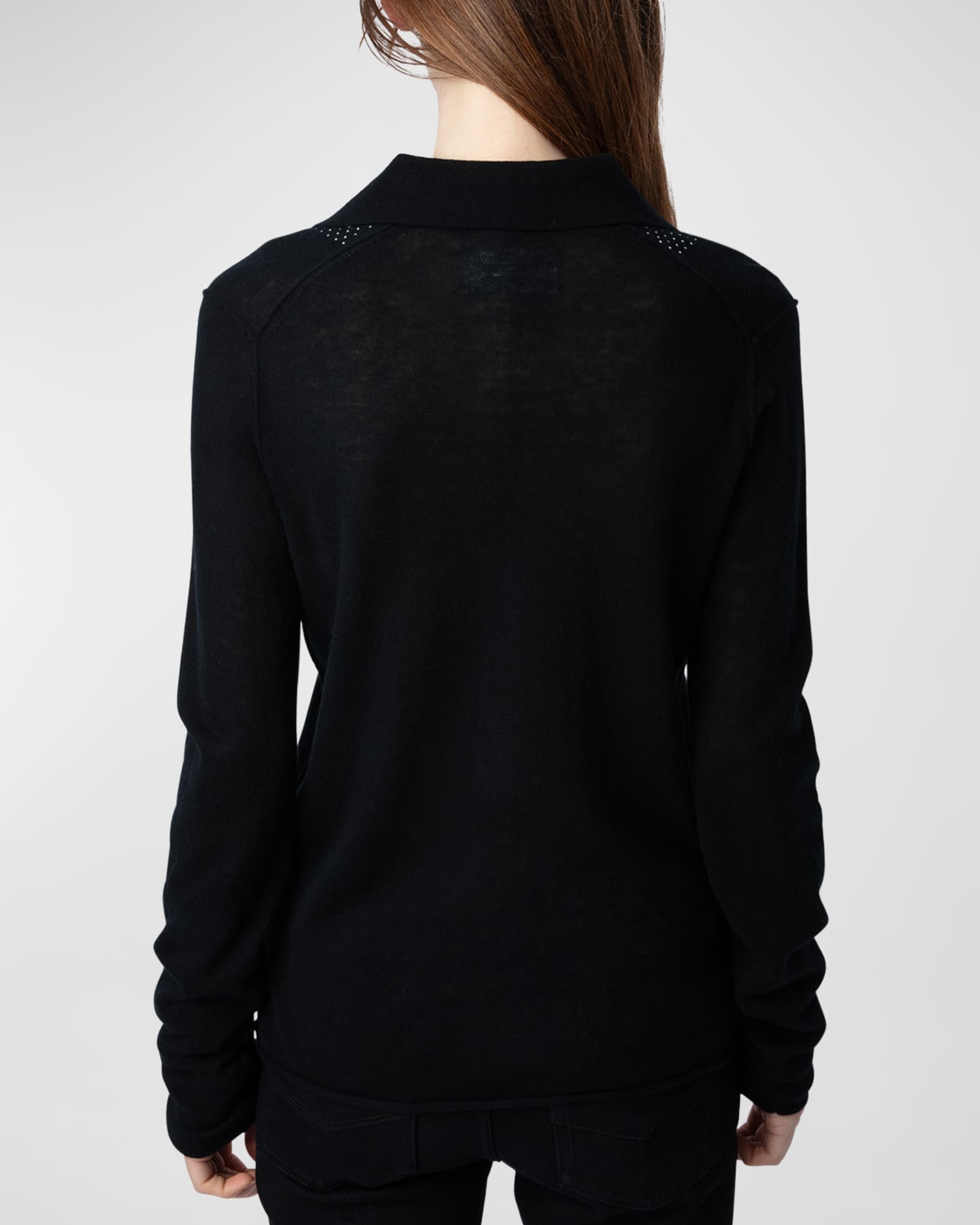 Zadig & Voltaire Sally Diamante Cashmere Sweater | Neiman Marcus