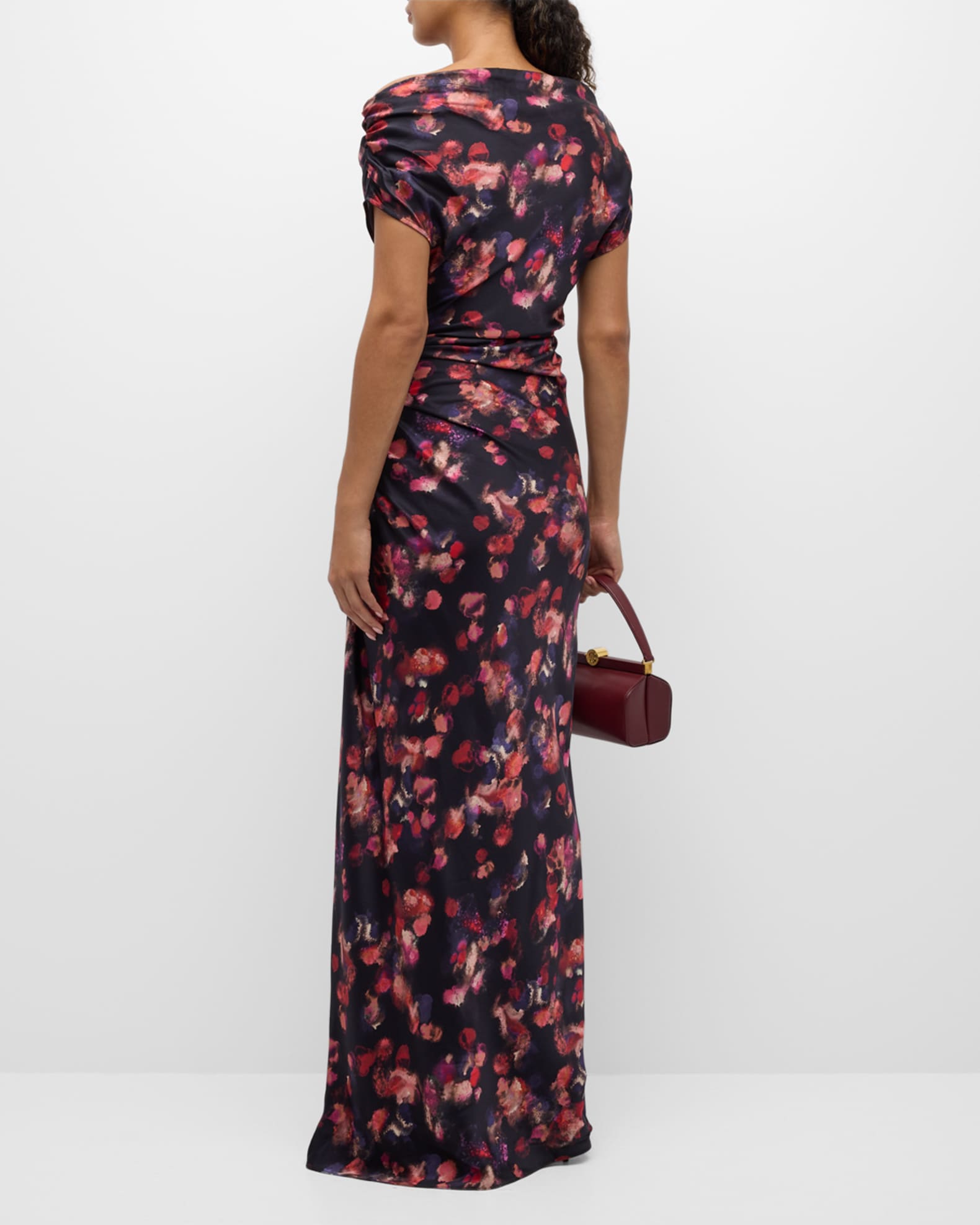 A.L.C. Draped Satin Poppy Gown | Neiman Marcus