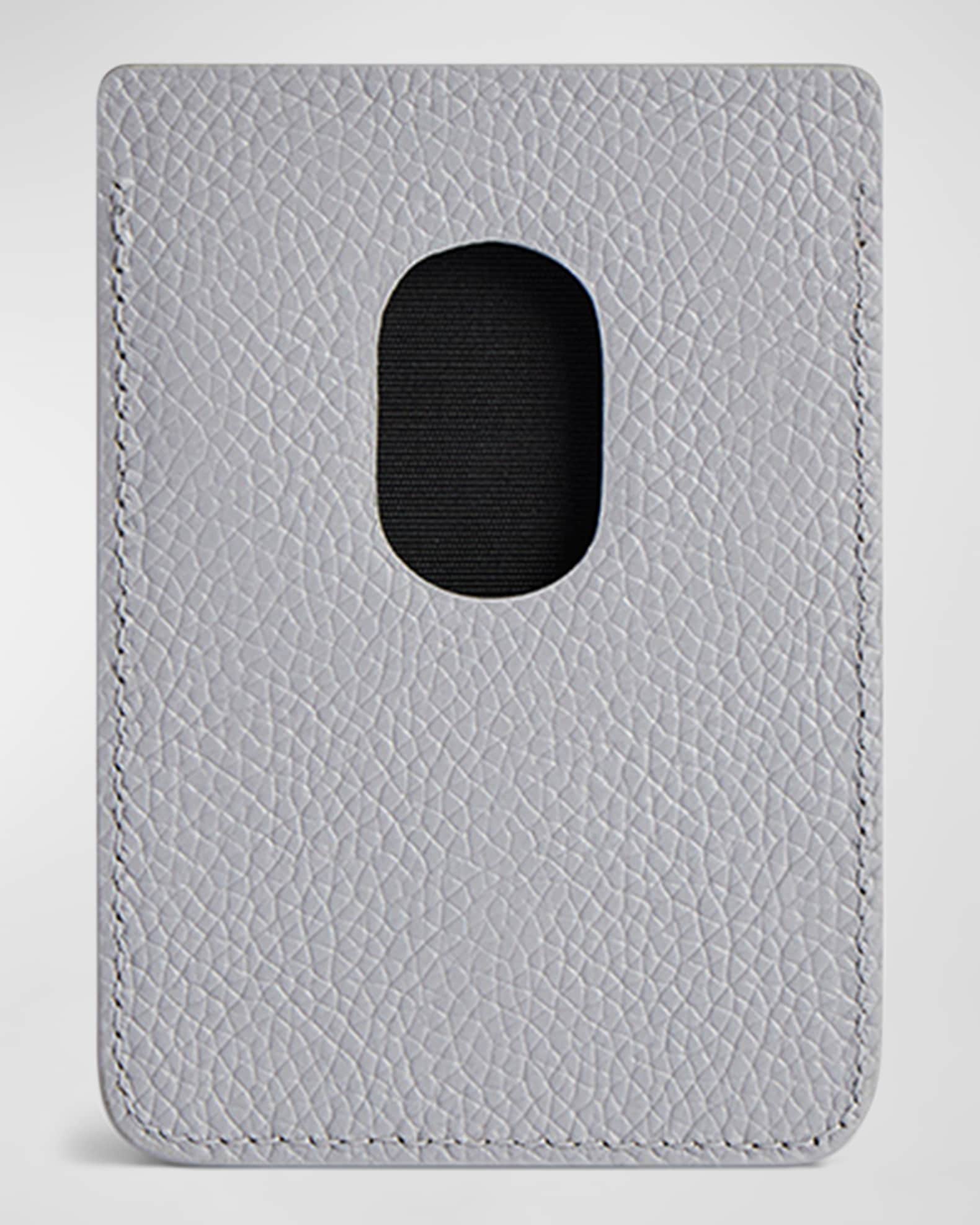 Balenciaga Men's Cash Magnet Grained Leather Card Holder | Neiman Marcus