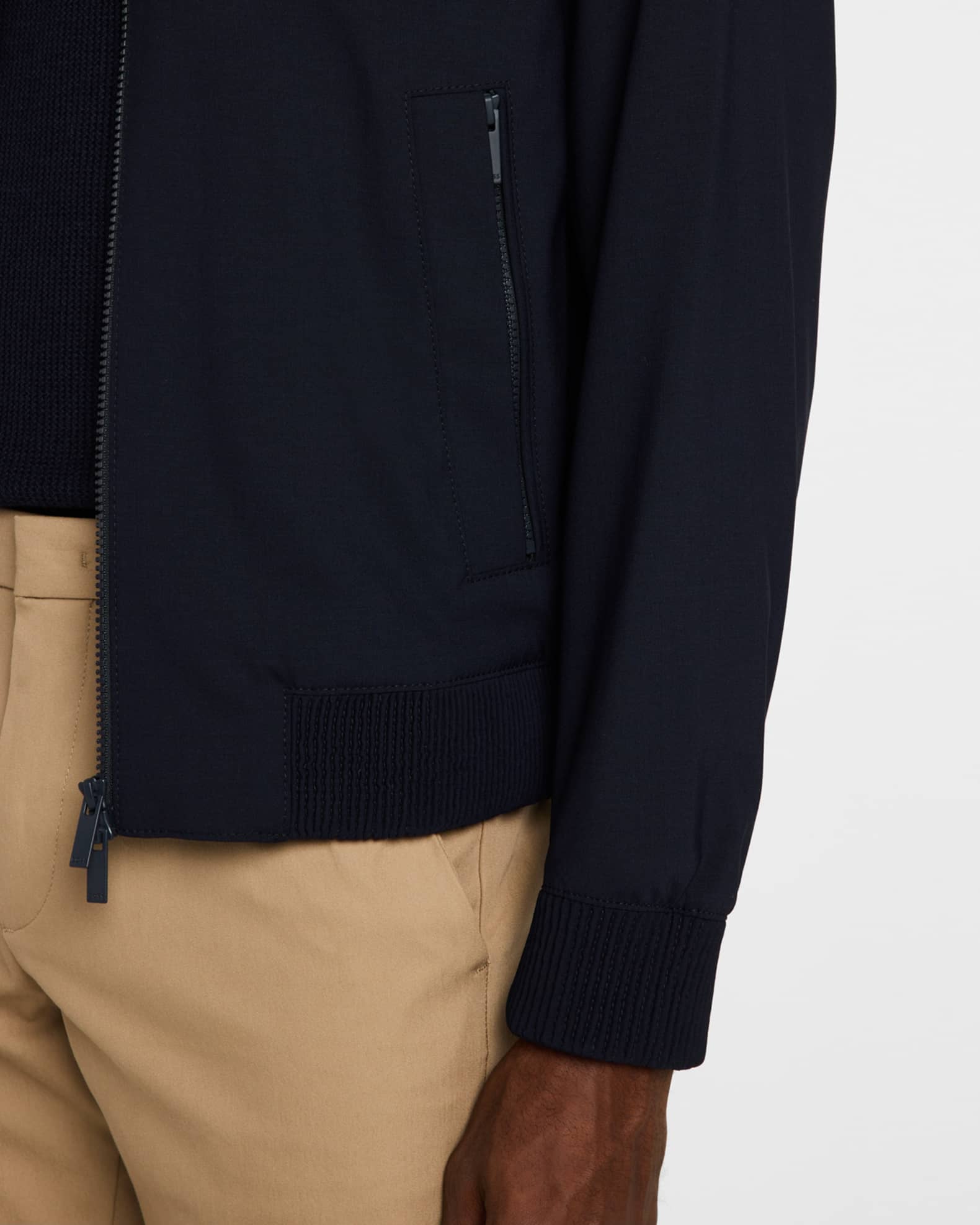BOSS Men's Hanry Performance Tech Bomber Jacket | Neiman Marcus