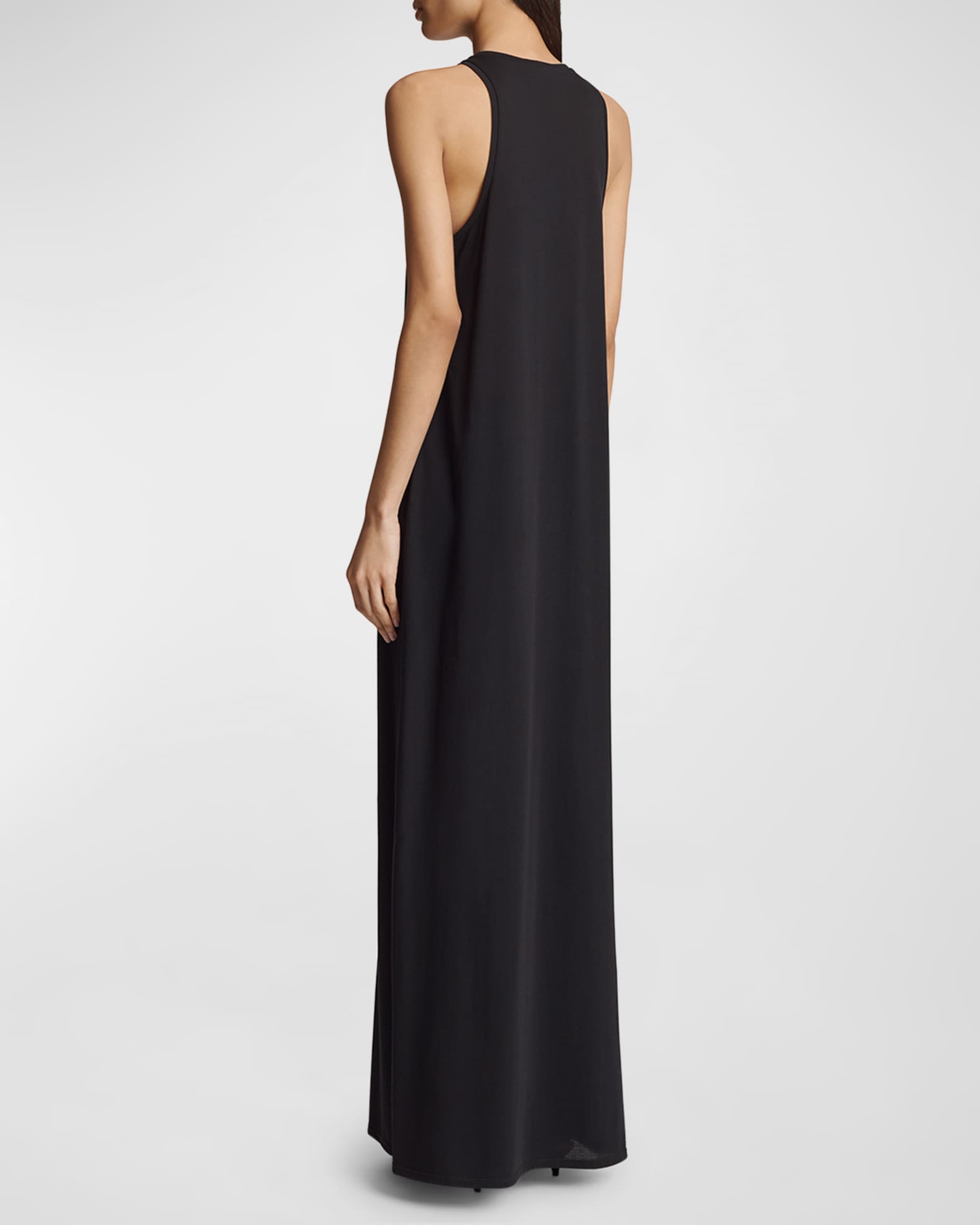 Khaite Vernetta Long Jersey Dress | Neiman Marcus