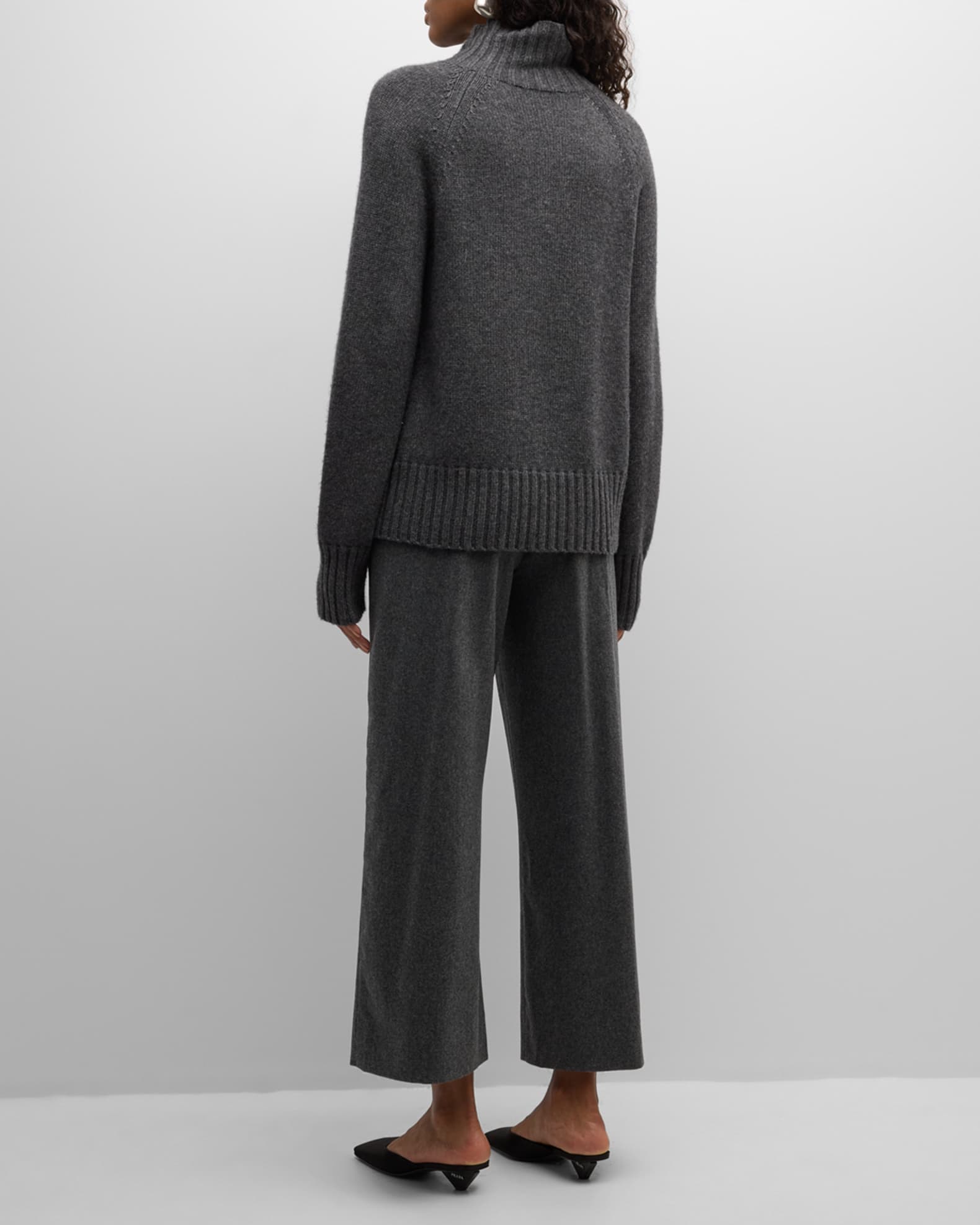 Max Mara Floria Straight-Leg Wool Trousers | Neiman Marcus