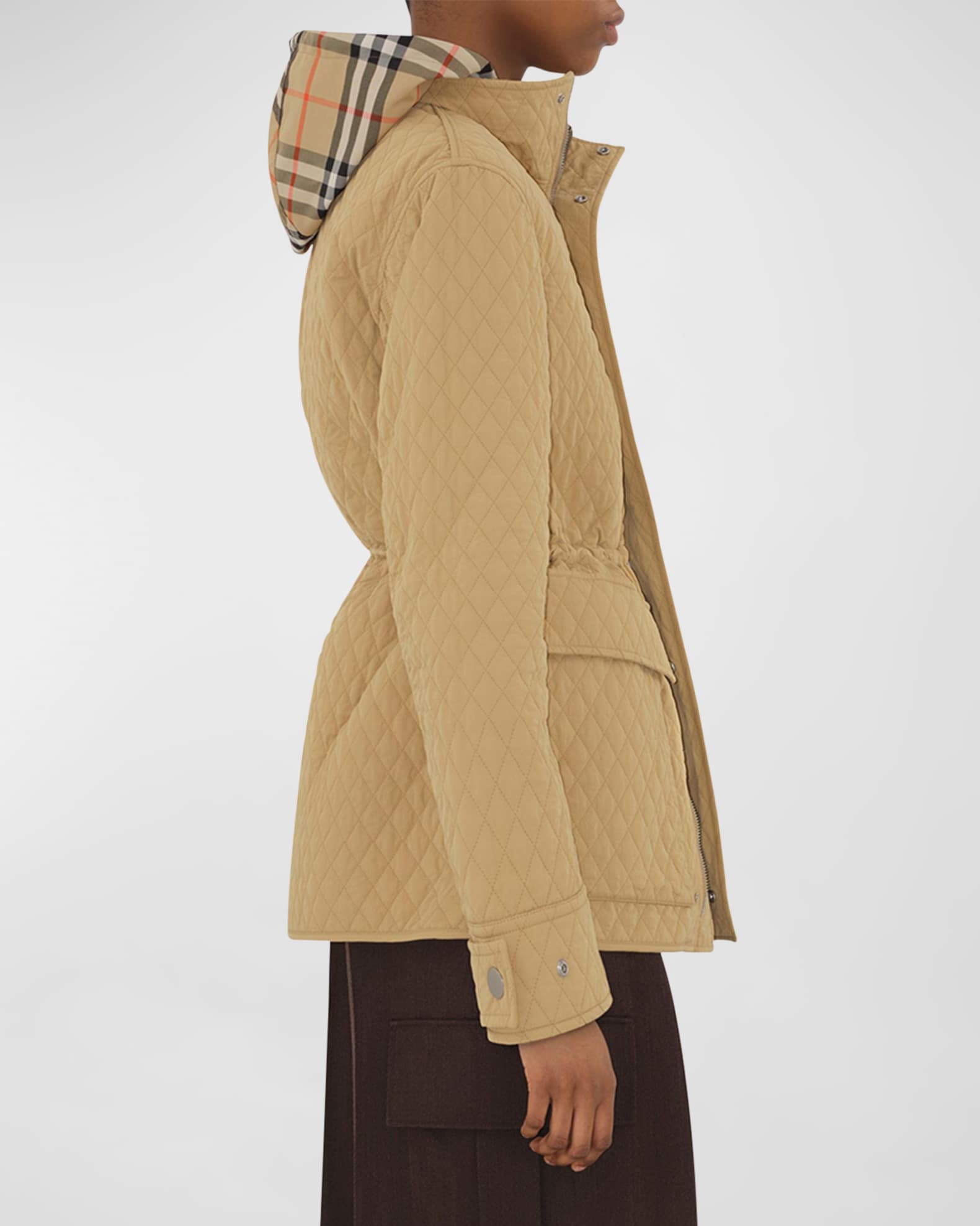 Burberry Short Quilted Parka Jacket | Neiman Marcus