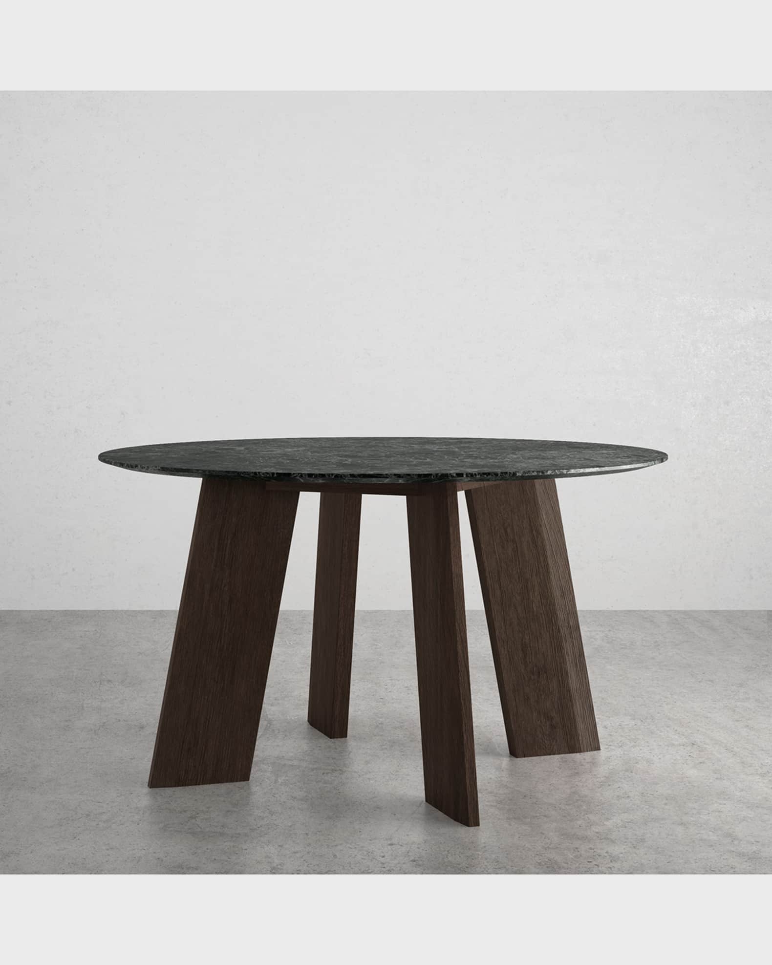 Cavalletto Home Modern Fin Round Dining Table, 59" | Neiman Marcus