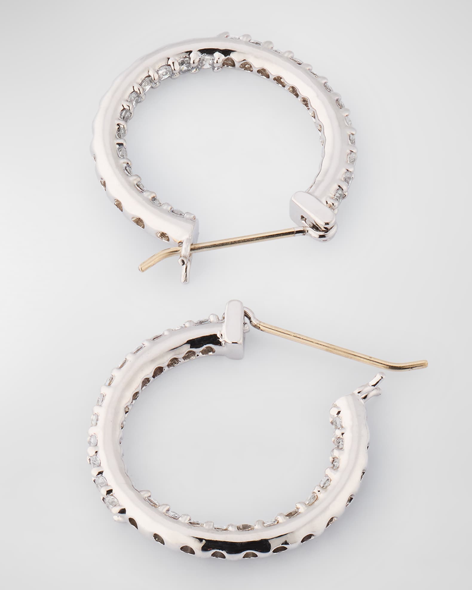 Fantasia by DeSerio Pave Cubic Zirconia Small Hoop Earrings | Neiman Marcus