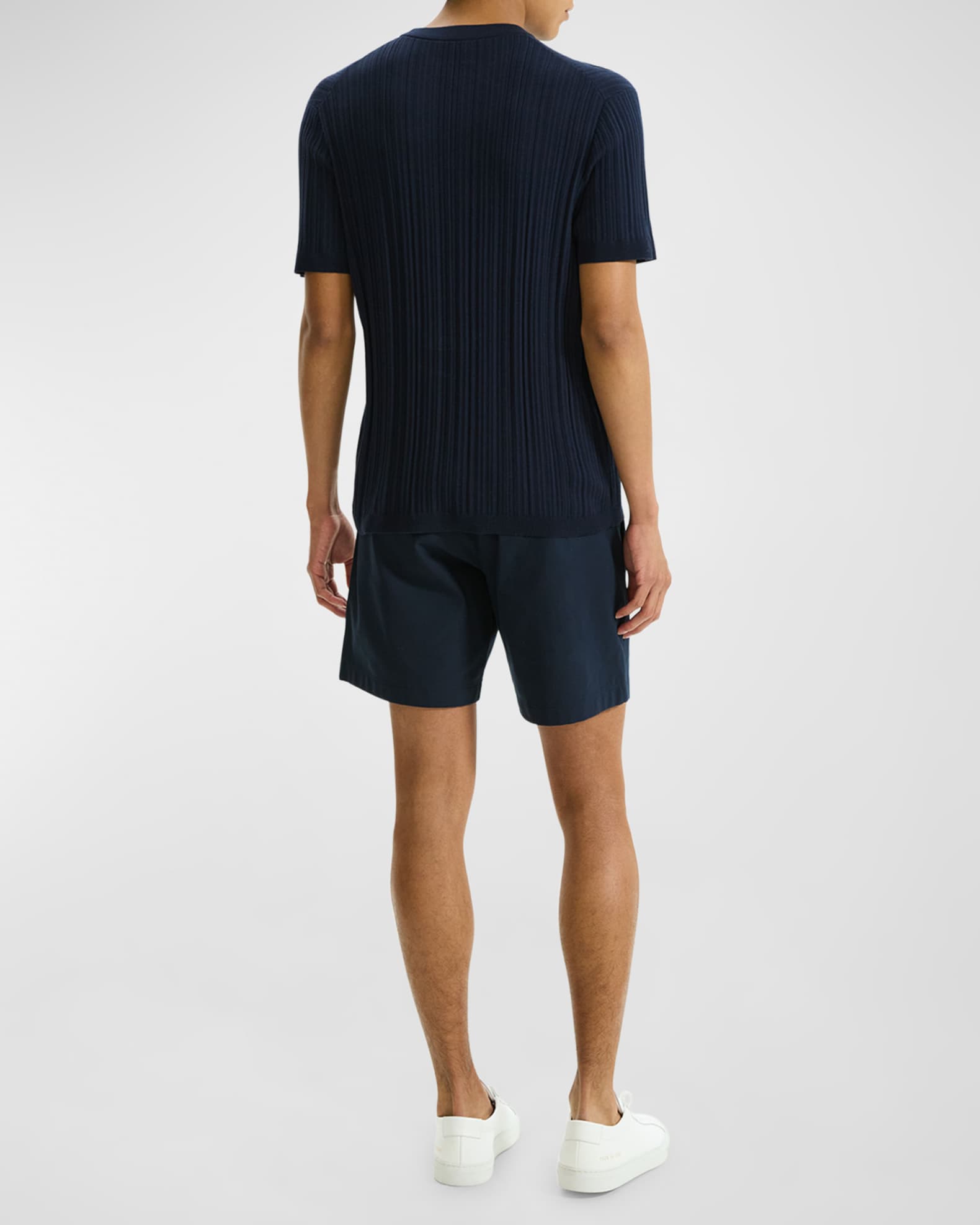 Theory Men's Damian Tactile Ribbed T-Shirt | Neiman Marcus