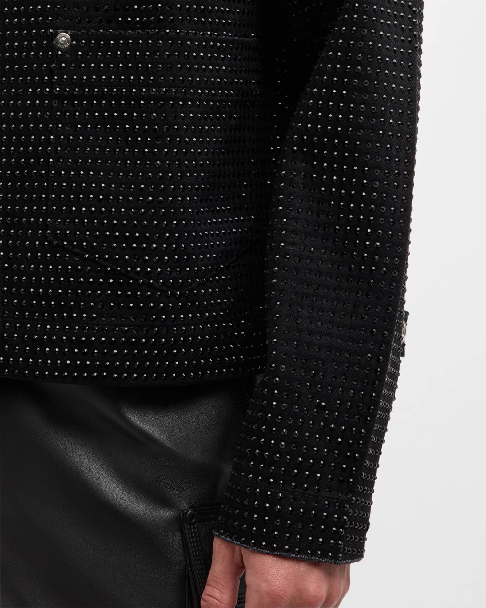 PURPLE Men's Crystal-Embellished Jacket | Neiman Marcus