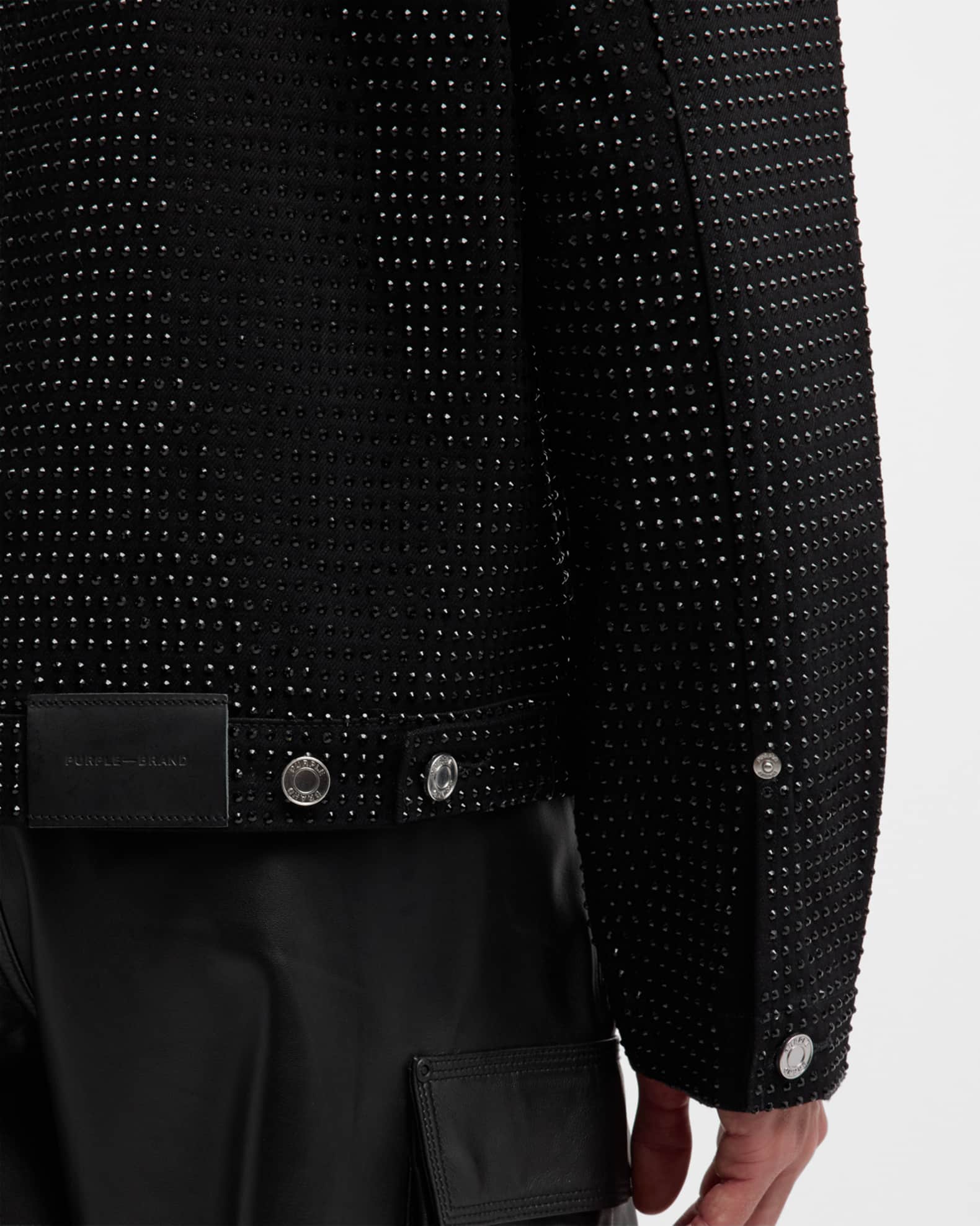 PURPLE Men's Crystal-Embellished Jacket | Neiman Marcus