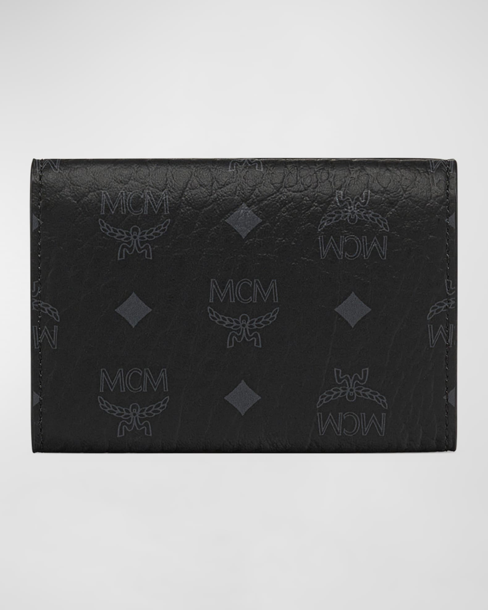 MCM Aren Small Visetos Monogram Wallet | Neiman Marcus