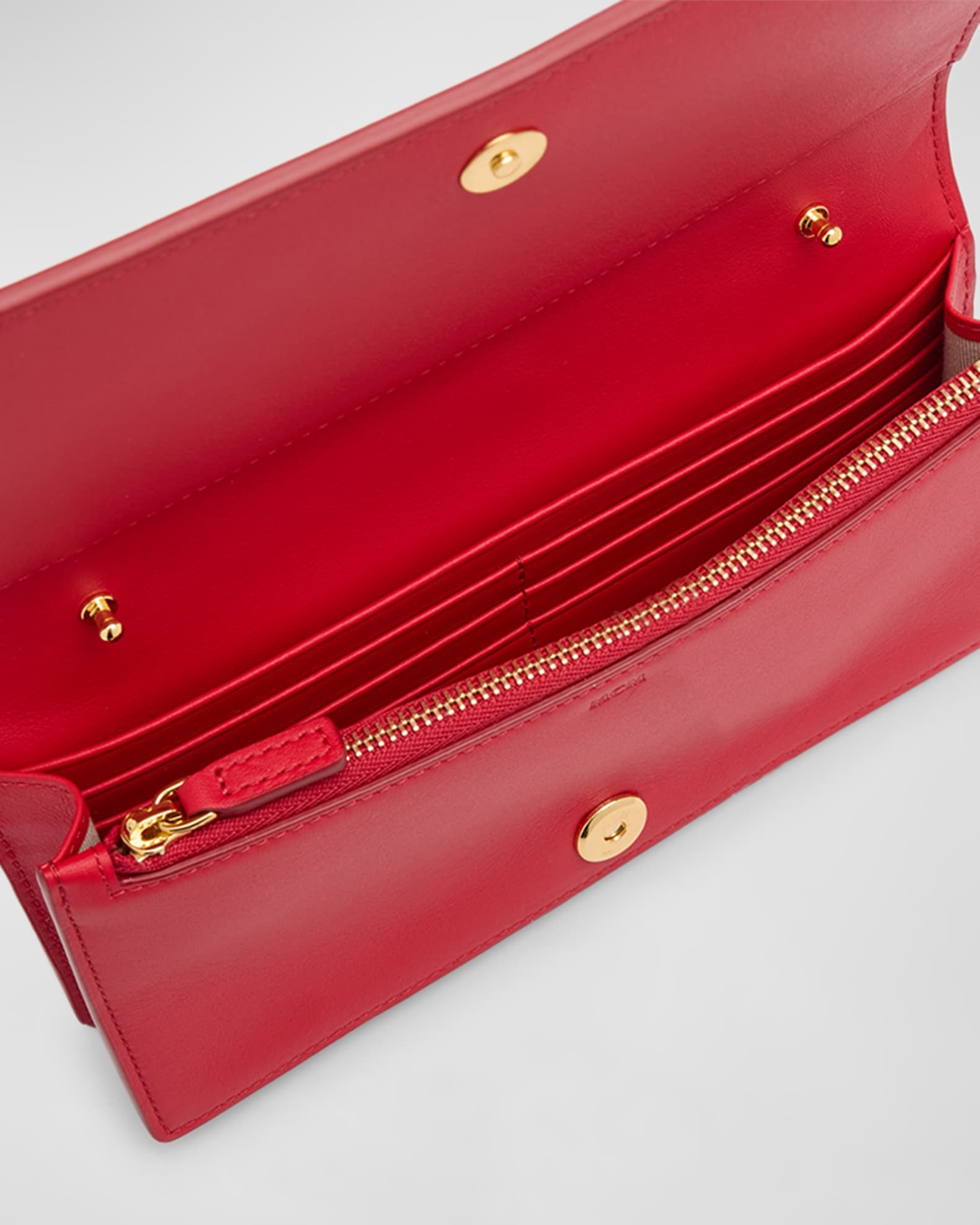 MCM Diamond Leather Wallet on Chain | Neiman Marcus