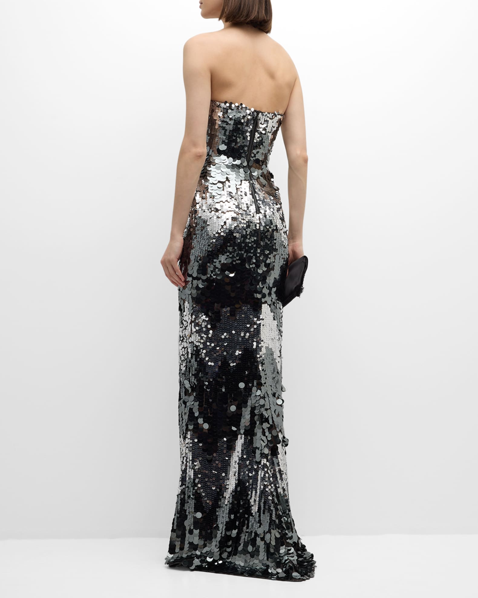 Bronx and Banco Farah Strapless Sequin Column Gown | Neiman Marcus