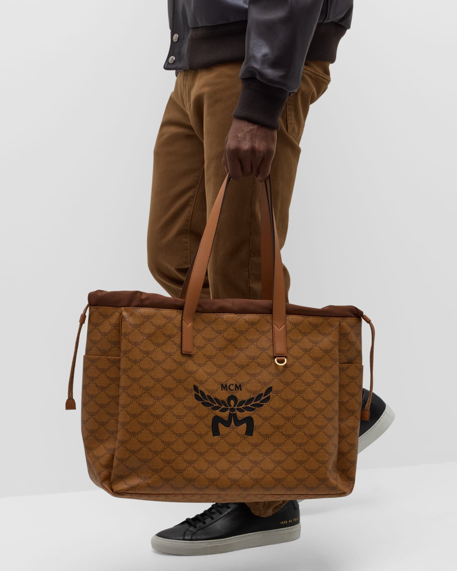 MCM Men's Himmel Lauretos XL Tote Bag | Neiman Marcus