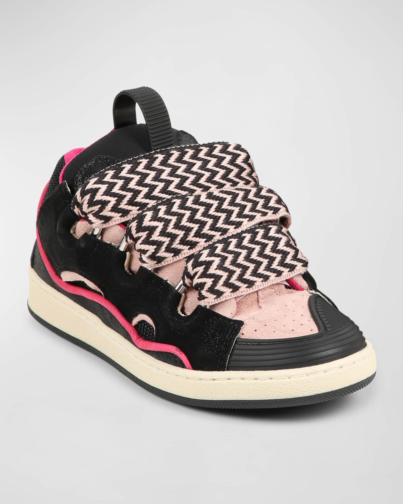 Lanvin Boy's Curb Suede Chunky Low-Top Sneakers, Kids | Neiman Marcus