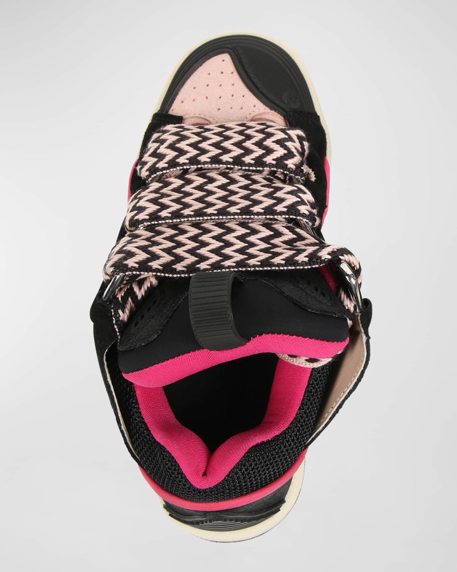 Lanvin Boy's Curb Suede Chunky Low-Top Sneakers, Kids | Neiman Marcus