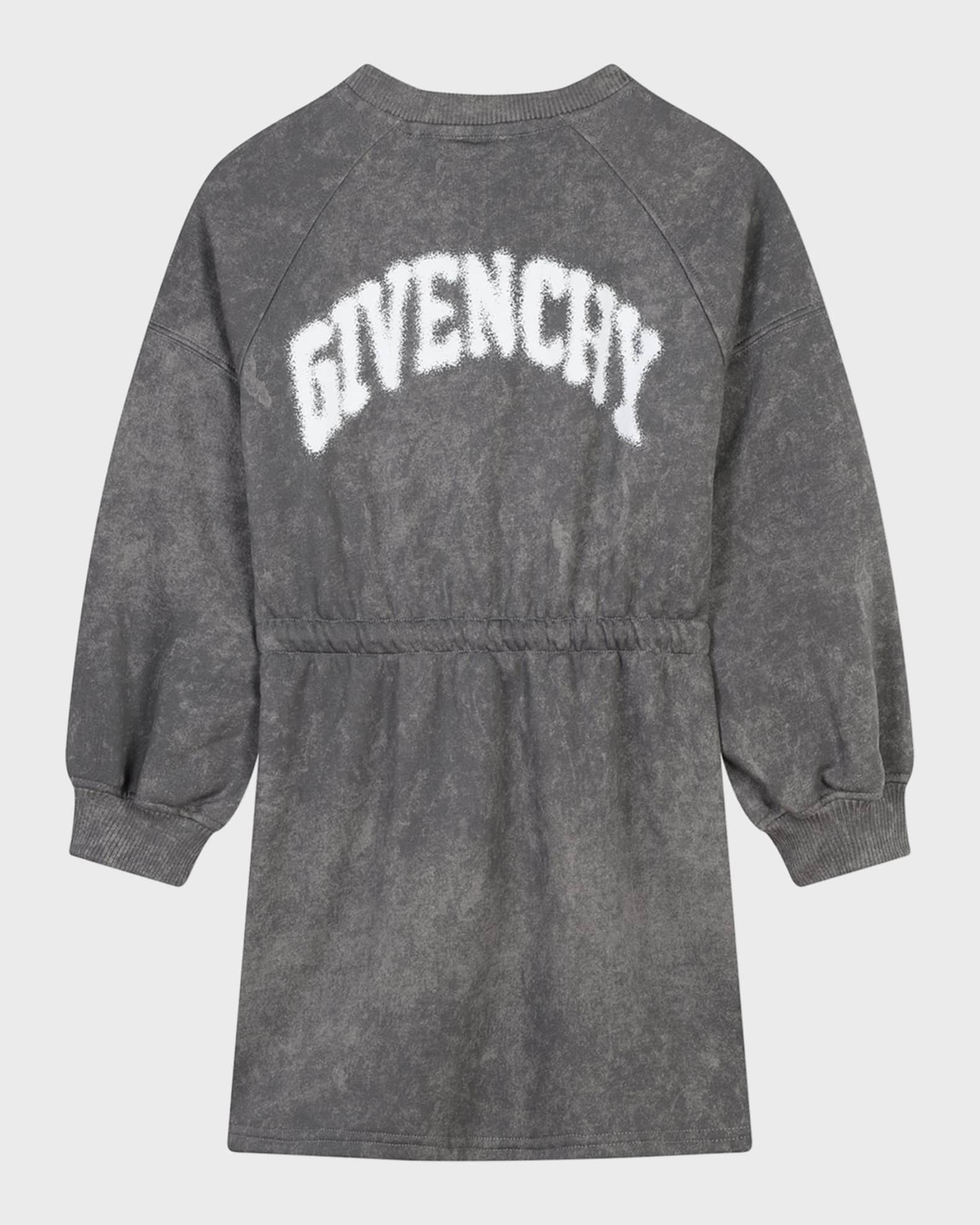 Girl's Fleece Logo Long-Sleeve Dress | Neiman Marcus