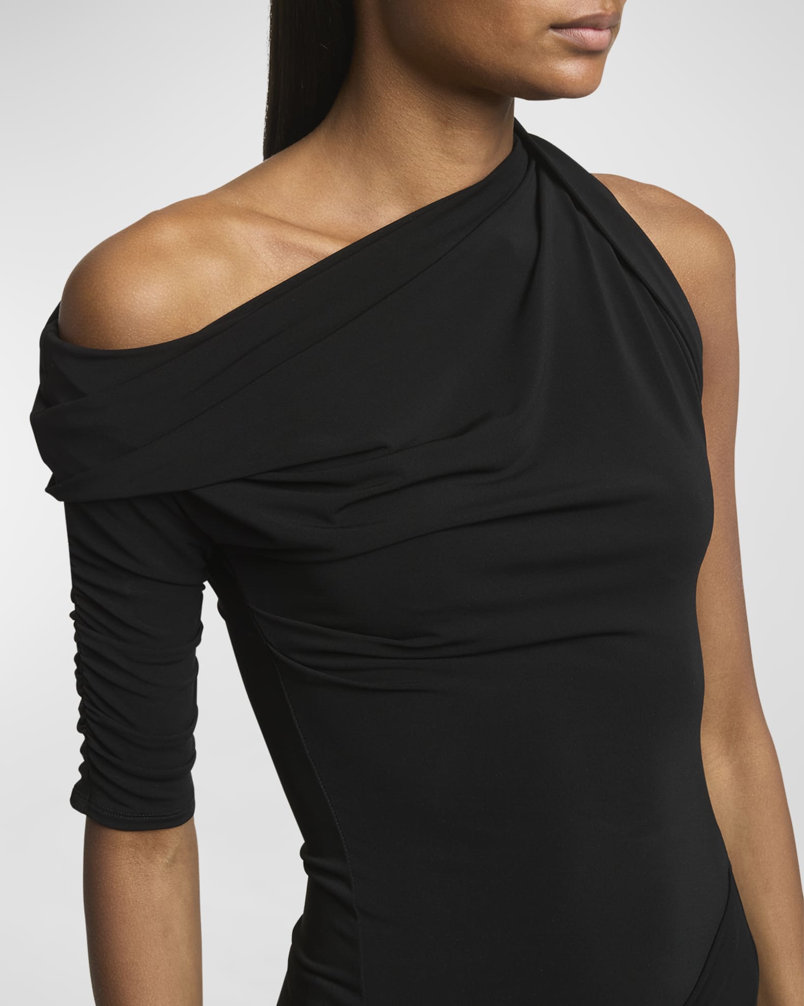 Jacquemus Long Draped Dress | Neiman Marcus