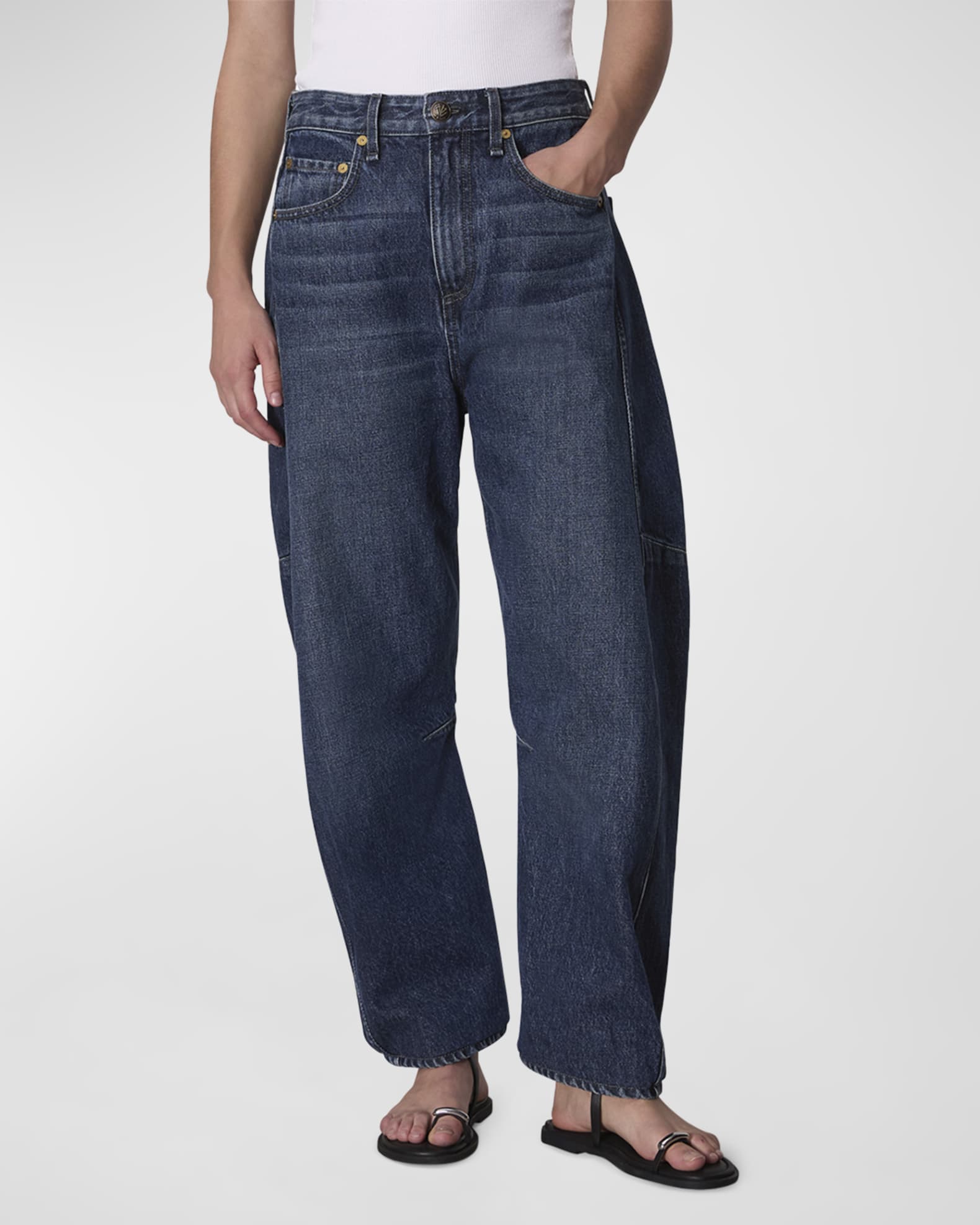 Rag & Bone Charlie Barrel-Leg Jeans | Neiman Marcus