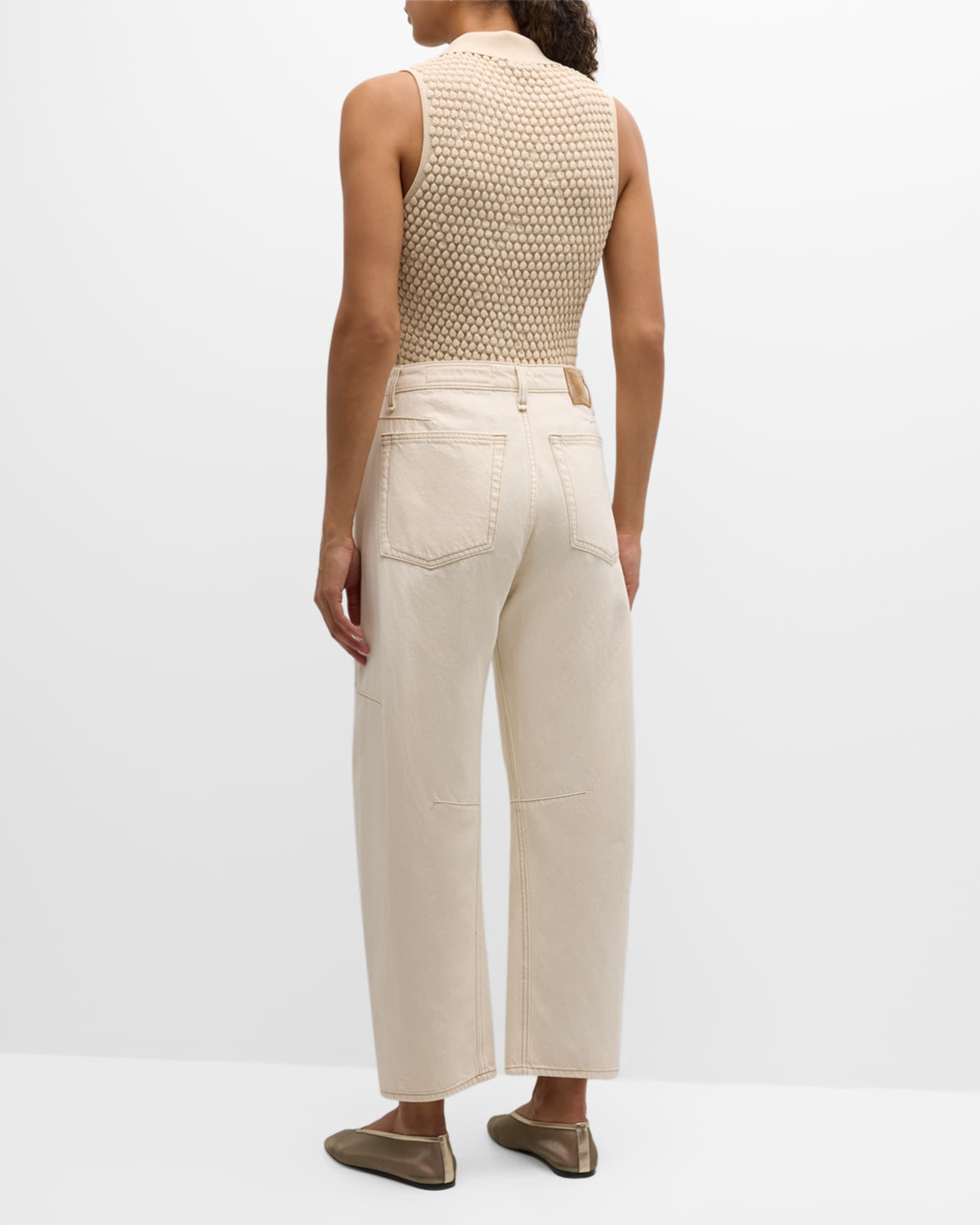 Rag & Bone Georgia Knit Sleeveless Polo | Neiman Marcus