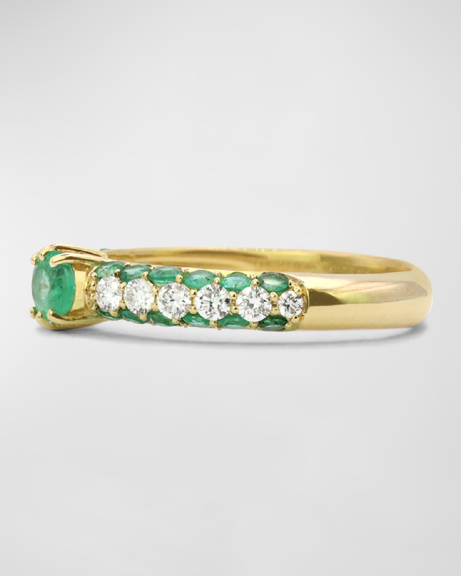 18K Yellow Gold Cirq Ring with Round and Oval Stones | Neiman Marcus