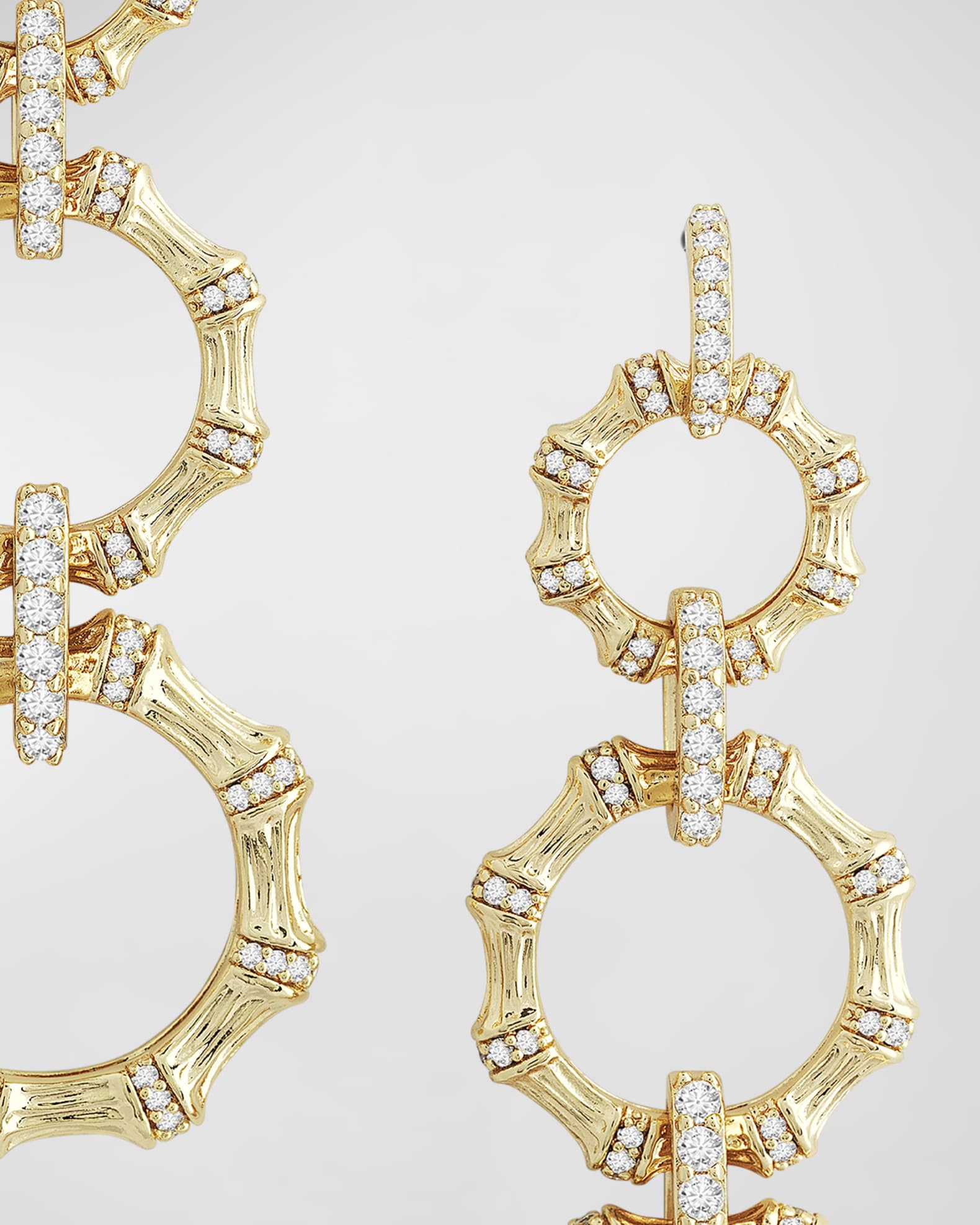 Anabel Aram Jewelry Bamboo Long Chain Earrings | Neiman Marcus