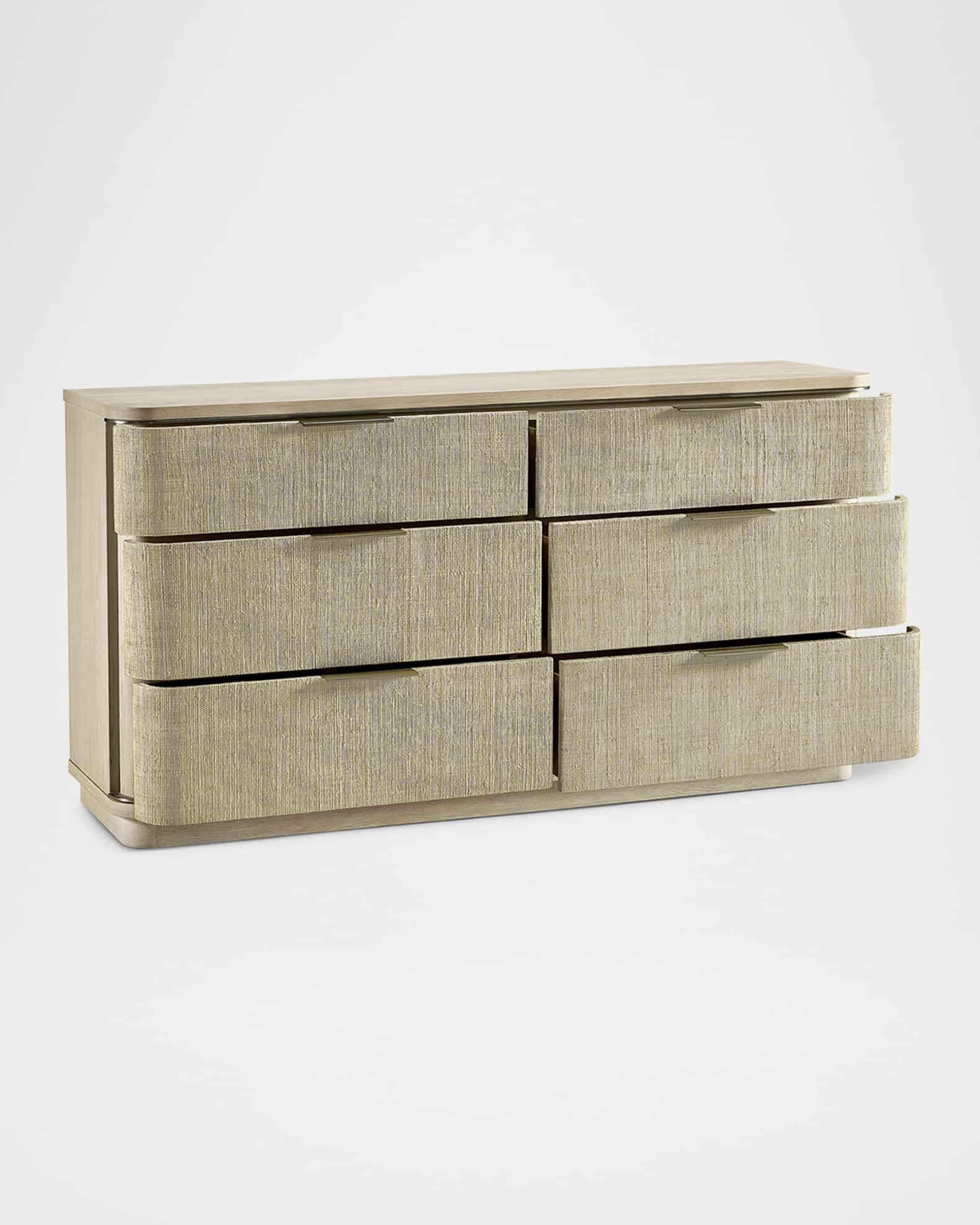 Jonathan Charles Water Seiche Woven Wave Double Dresser | Neiman Marcus
