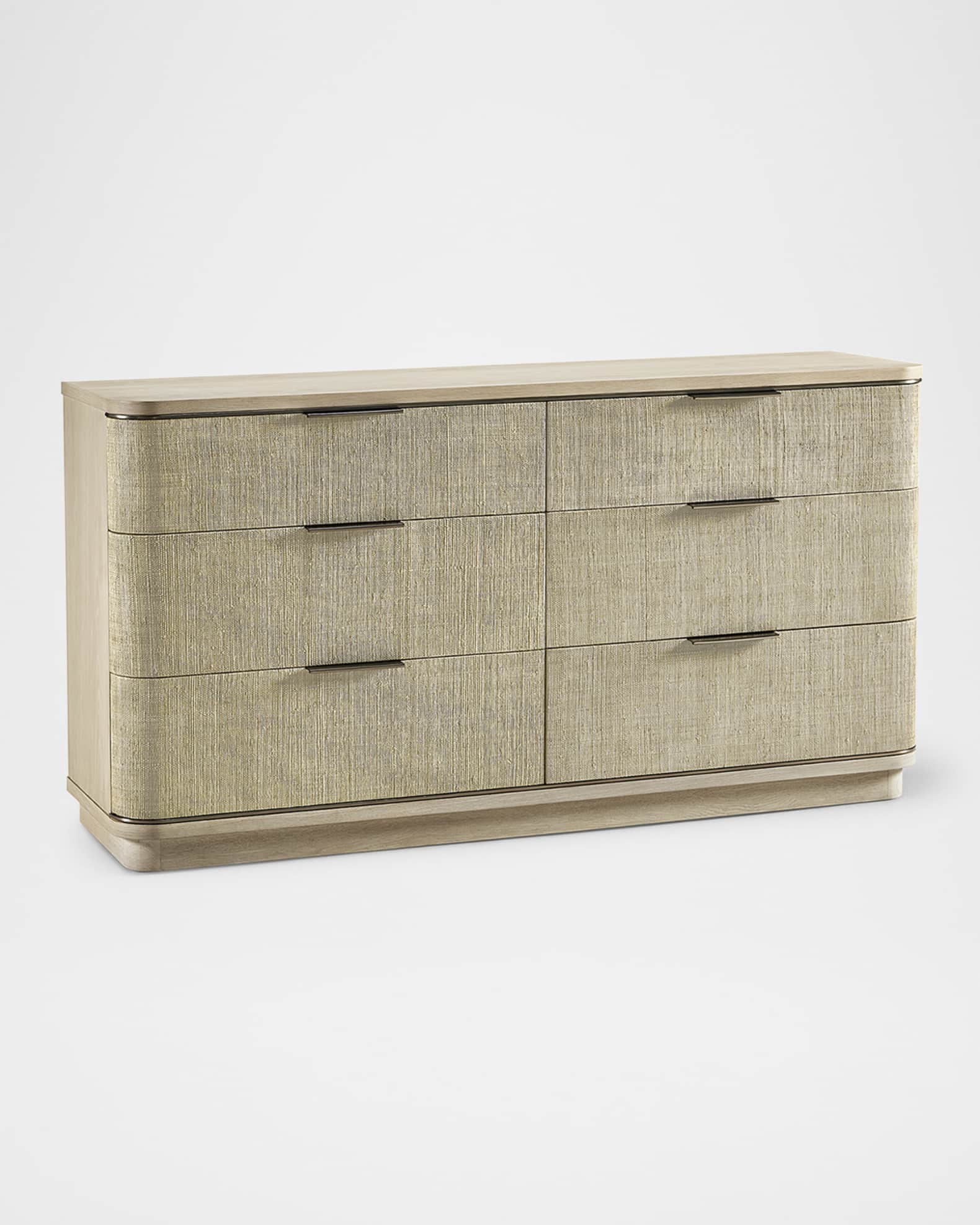 Jonathan Charles Water Seiche Woven Wave Double Dresser | Neiman Marcus