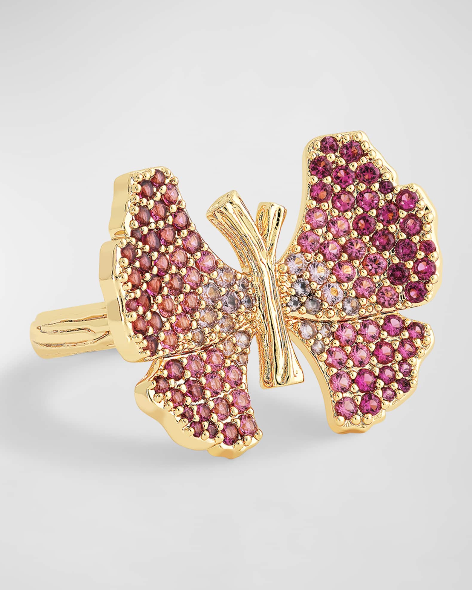 Anabel Aram Jewelry Butterfly Pave Ring | Neiman Marcus